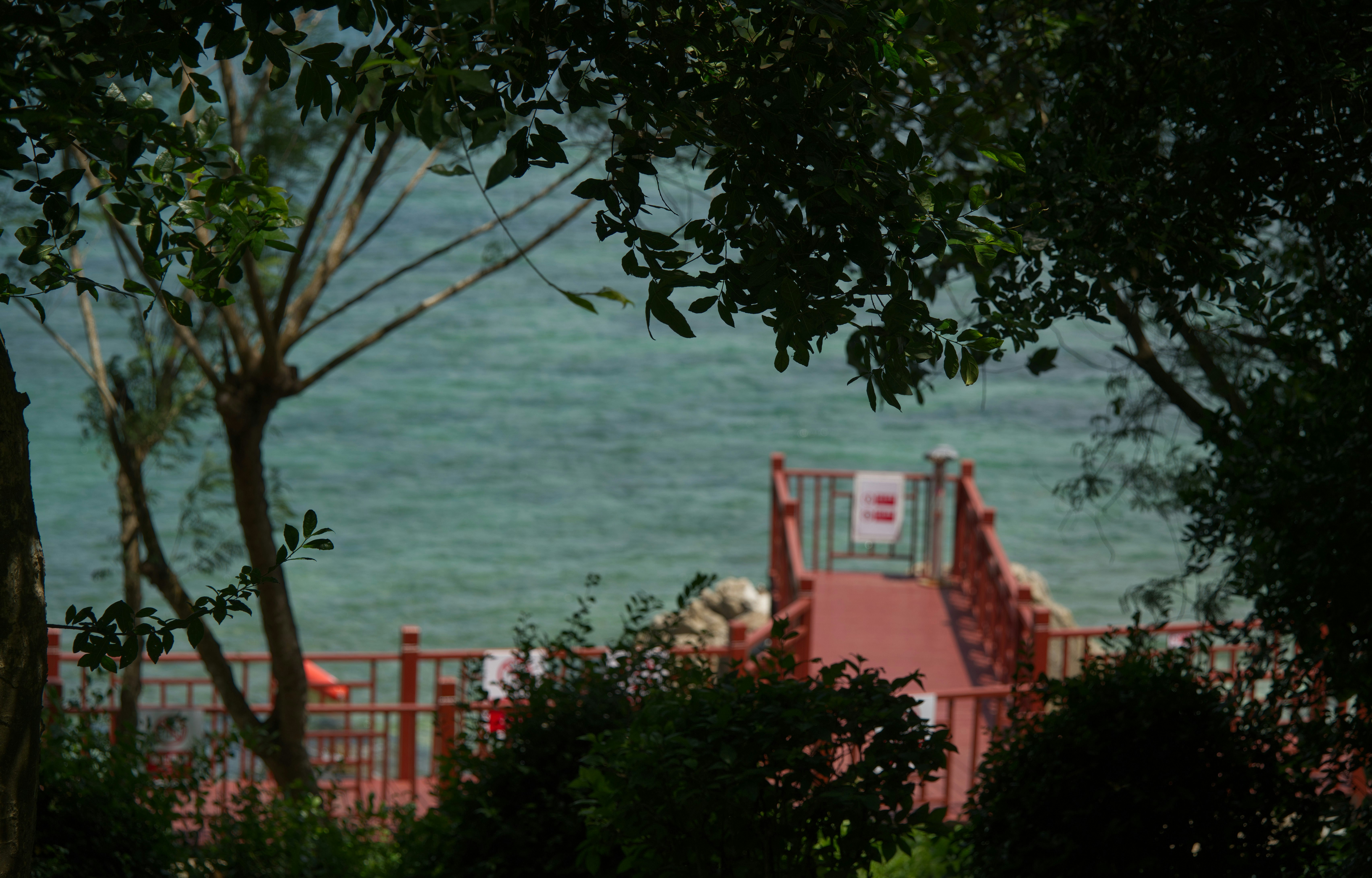 Hidden Admiralty: Riverside Stairway Framed by Shade