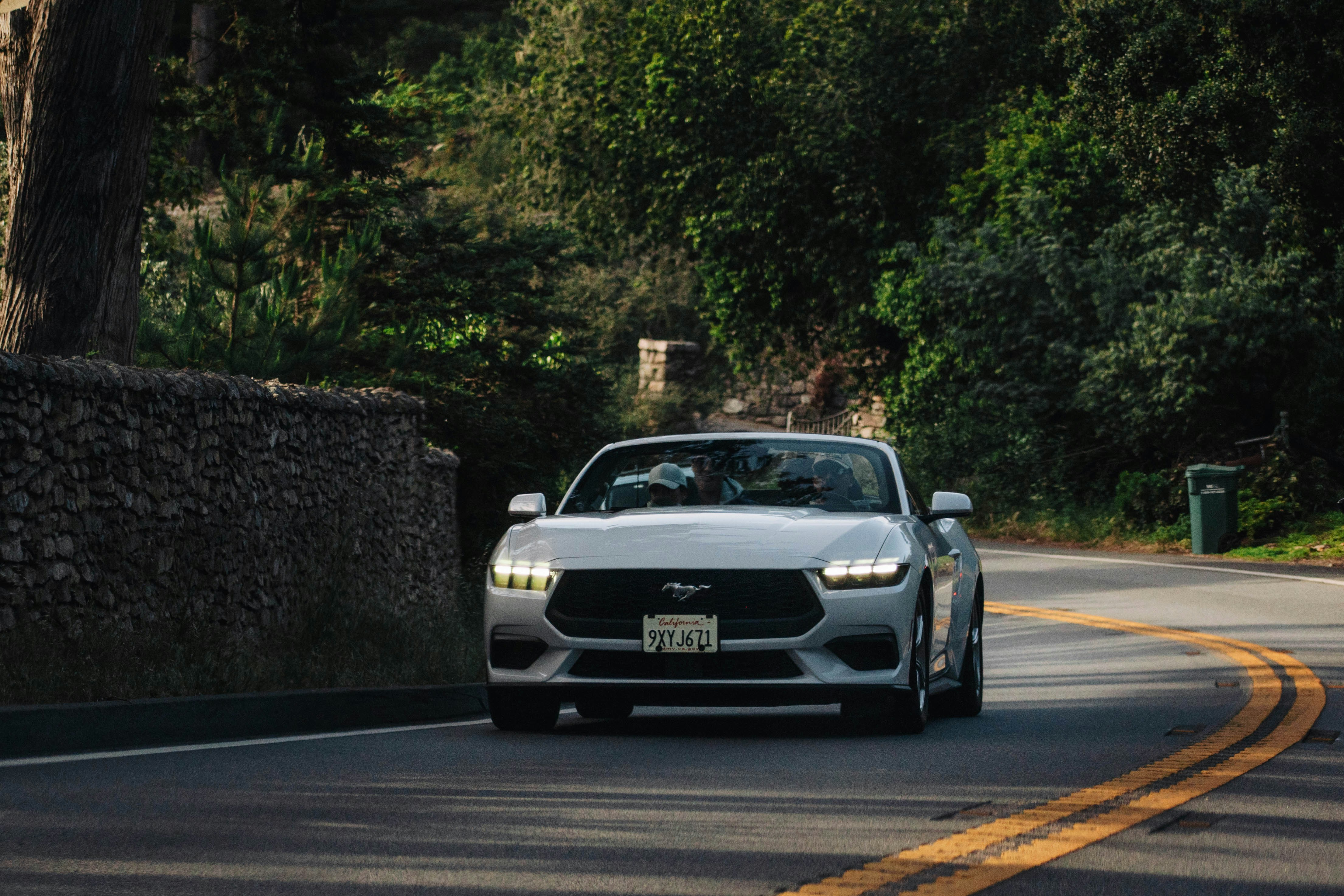 Silver Mustang Drives the Golden Bend