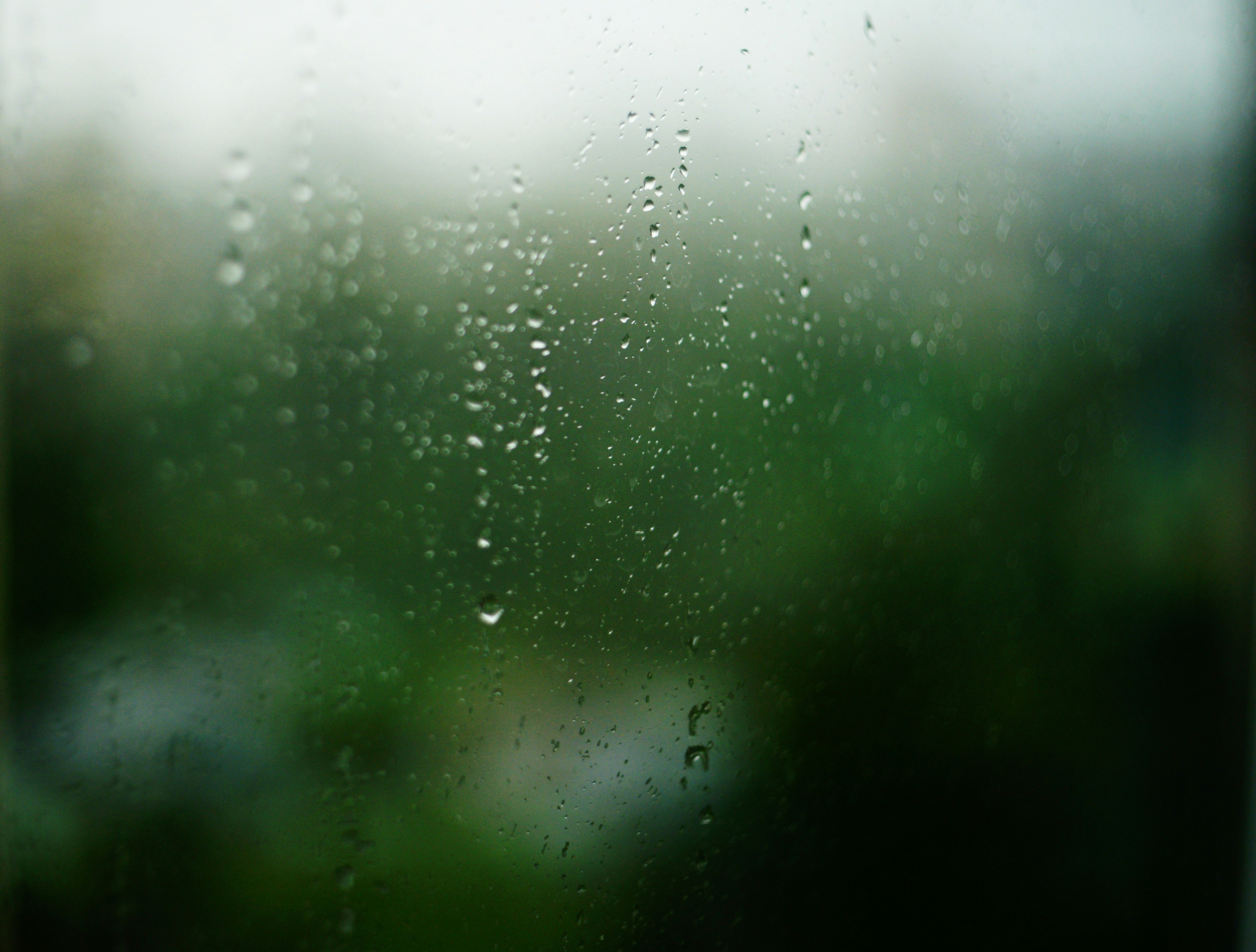 Rain-Streaks on a Blurred Glass Window