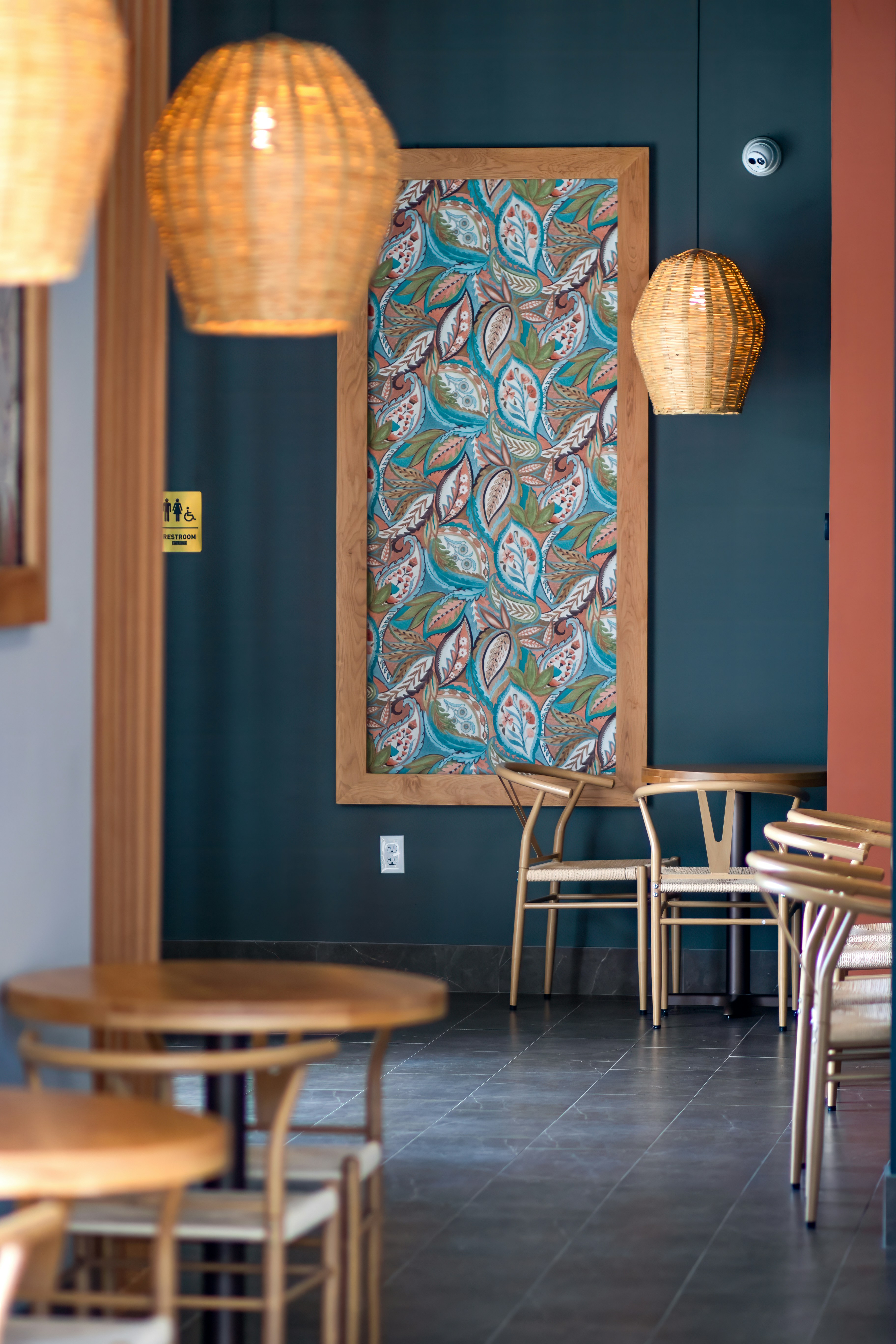 Quiet Corner of Teal and Teak