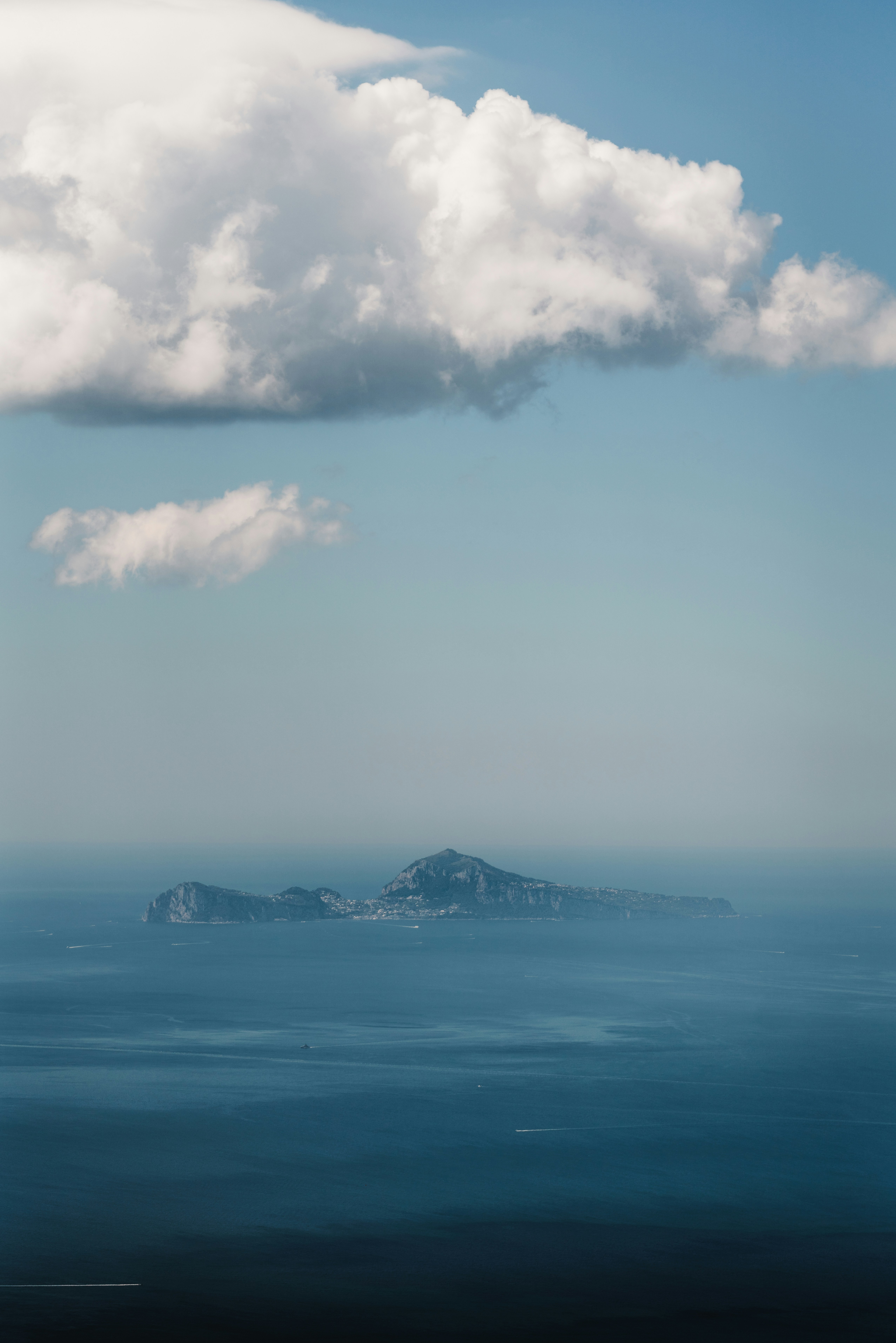 Isolated Island Dunes Beneath a Quiet Sky