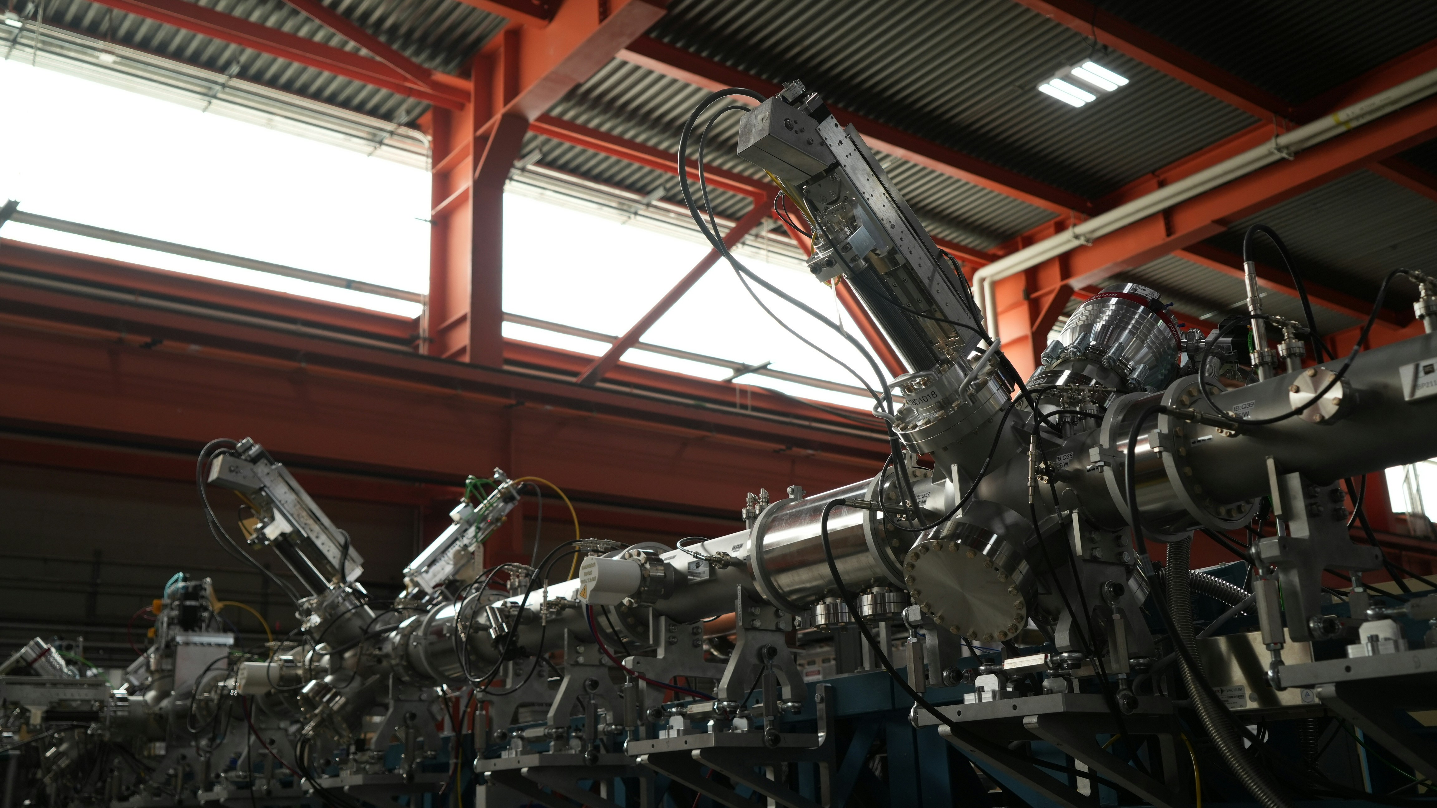Industrial Machinery Overhead: A Tangle of Tubes and Gears