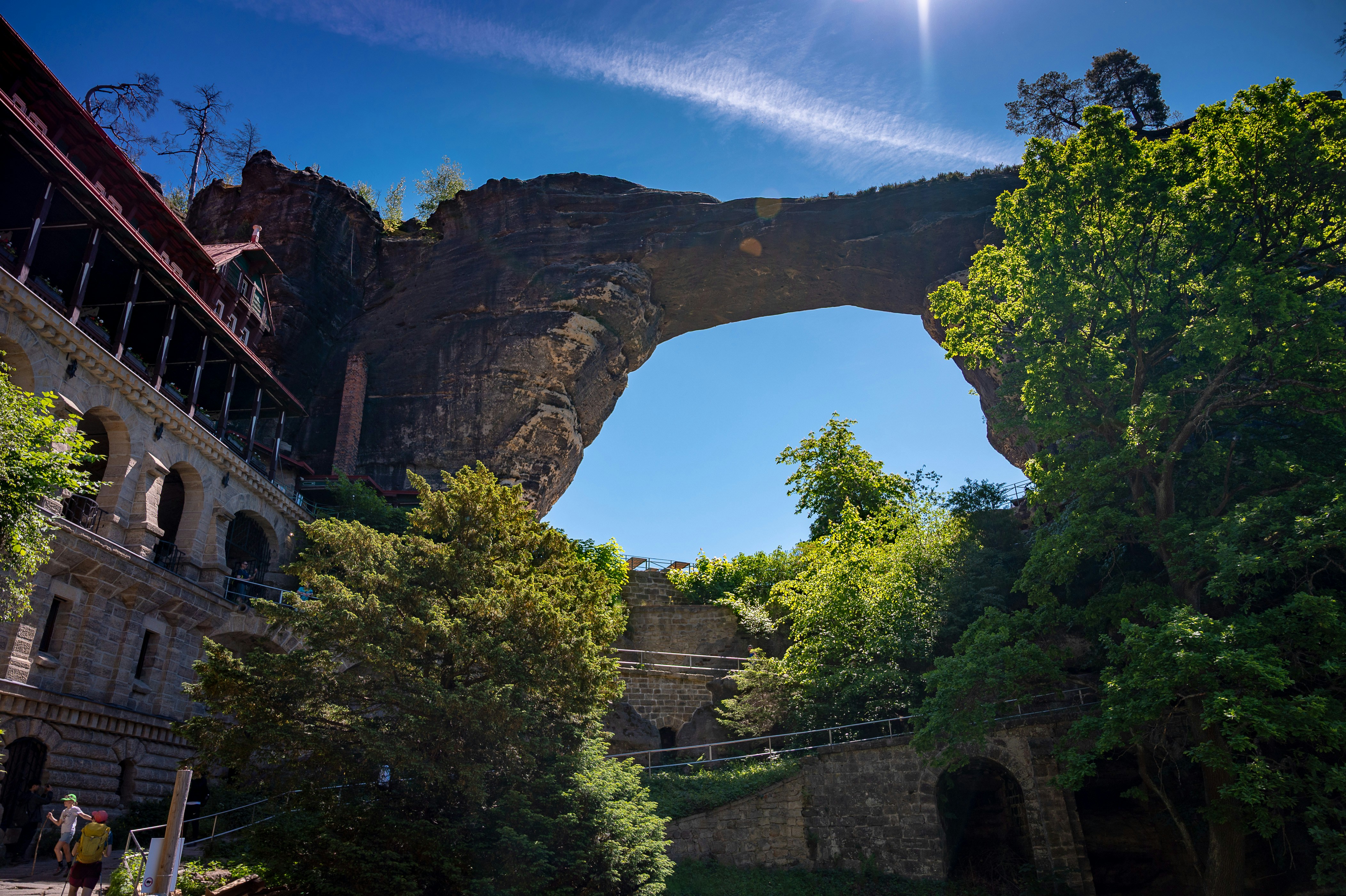 Stone Arch at Heaven's Gate: A Vue into natural grandeur