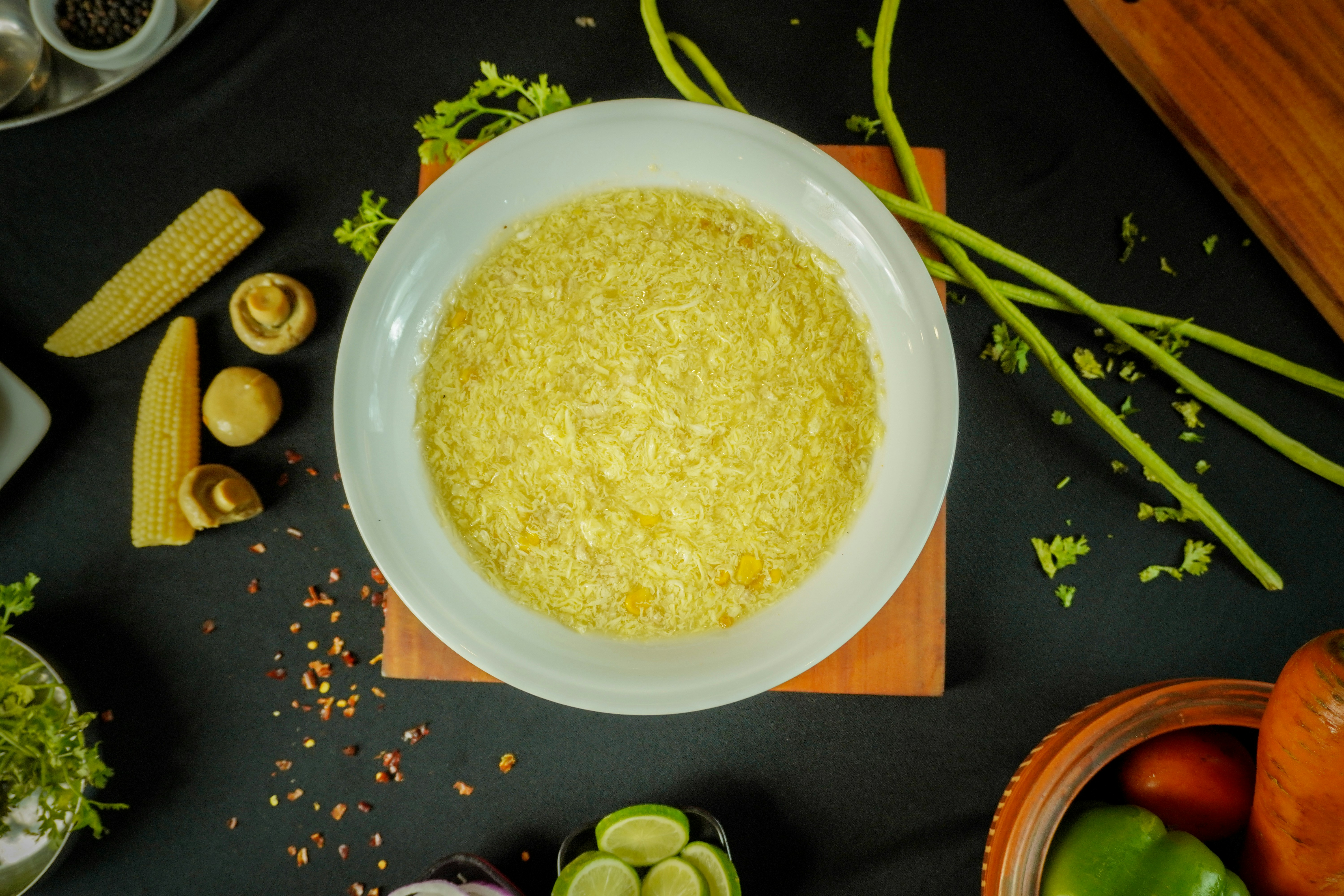 Creamy cheesy risotto bowl centered on a vivid harvest spread