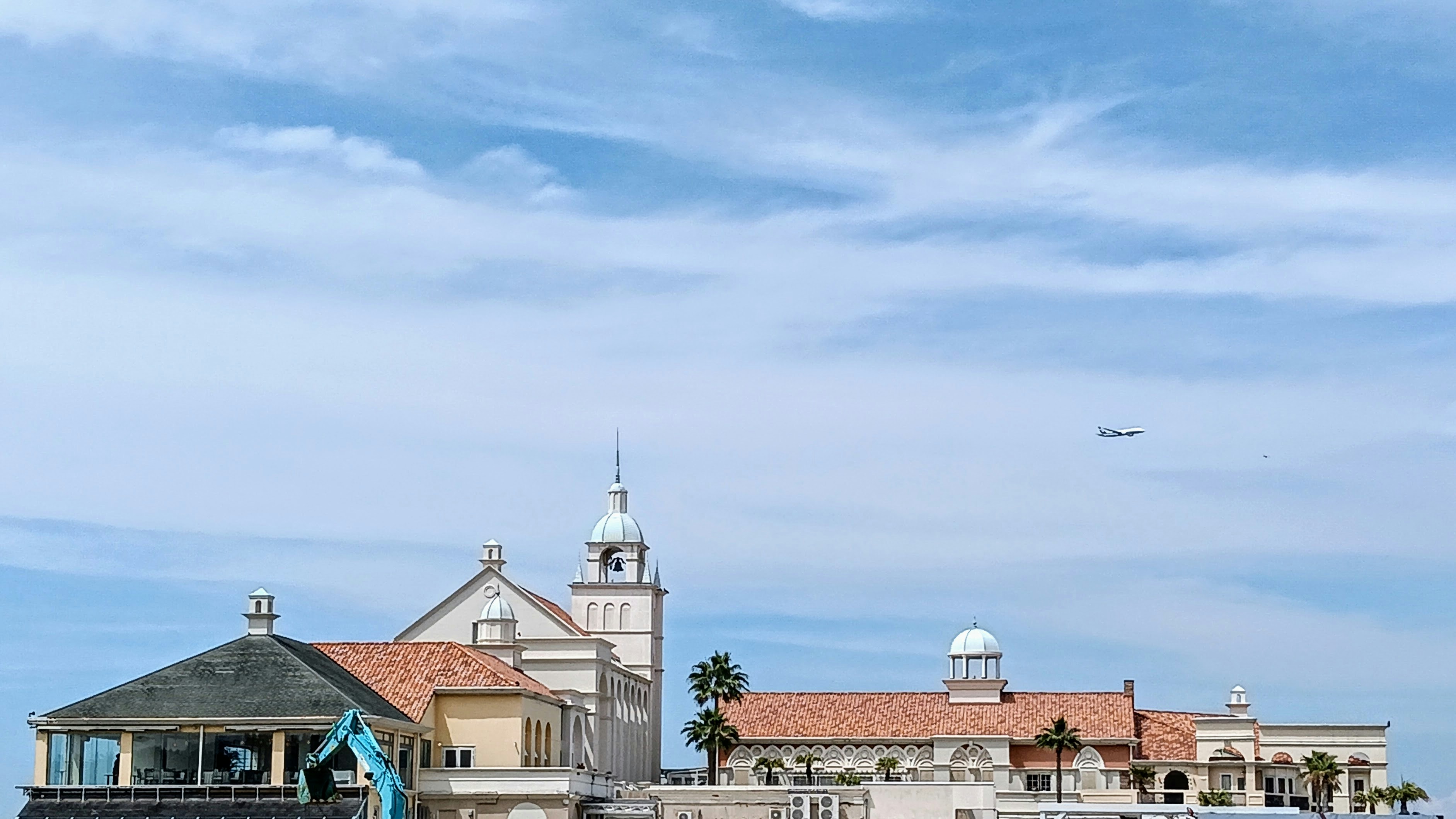 Sunlit Spanish Mission Architecture under a Clear Sky