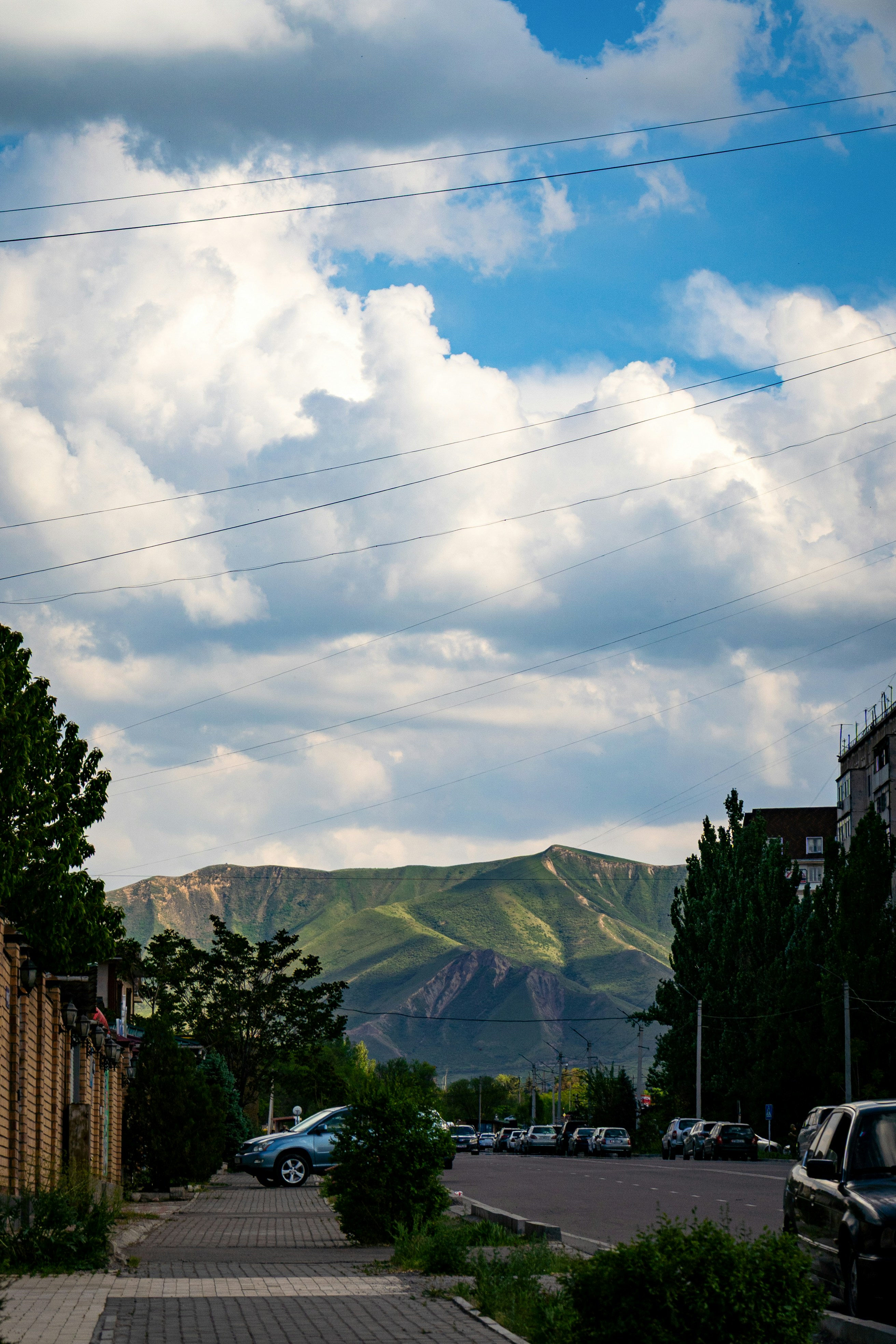 City Street Meets Mountain Horizon