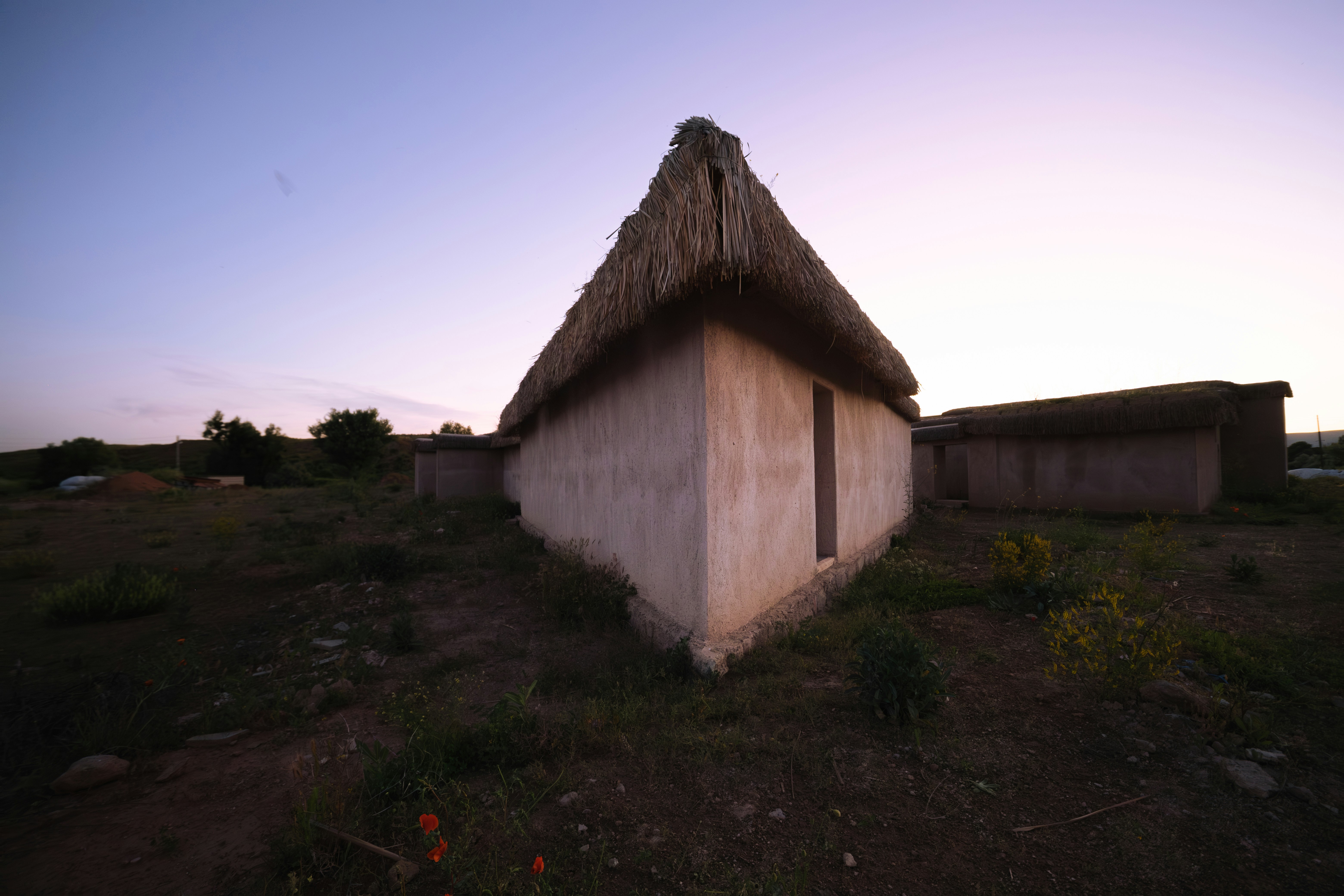 Thatched Barn at Dusk: A Quiet Reliquary of Light