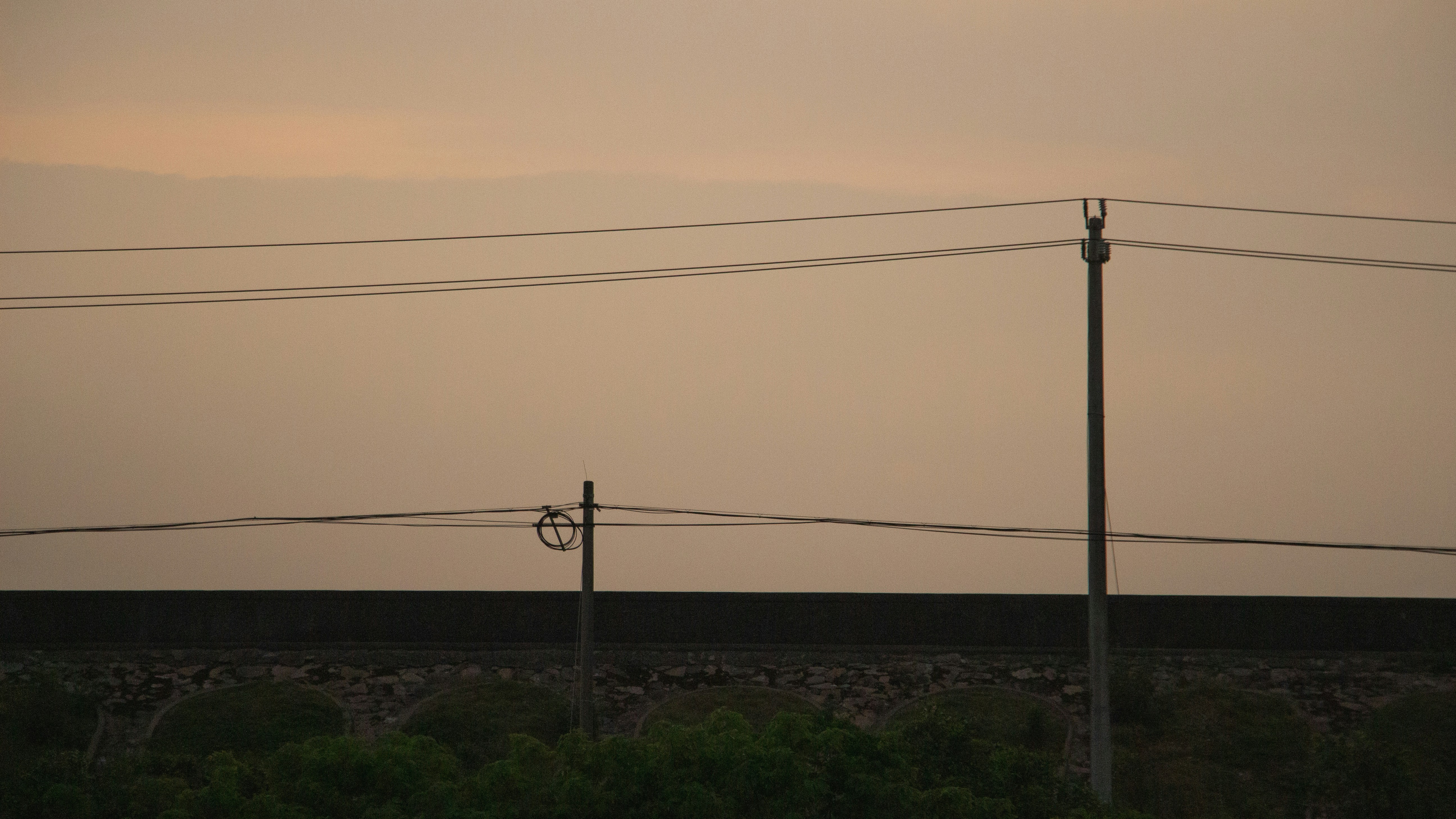 Power Lines Across Quiet Horizon
