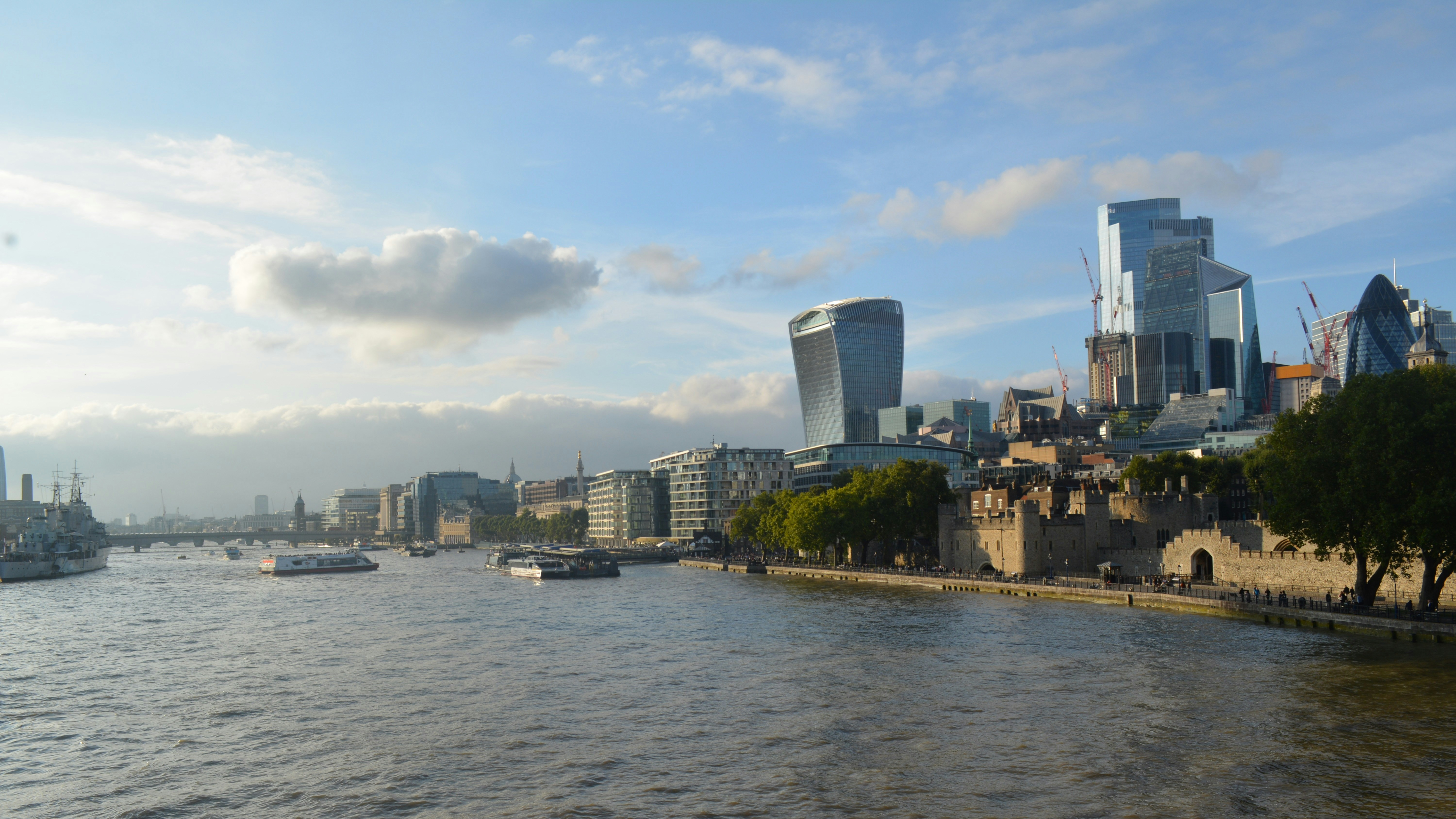 Riverfront Skyline in late afternoon light