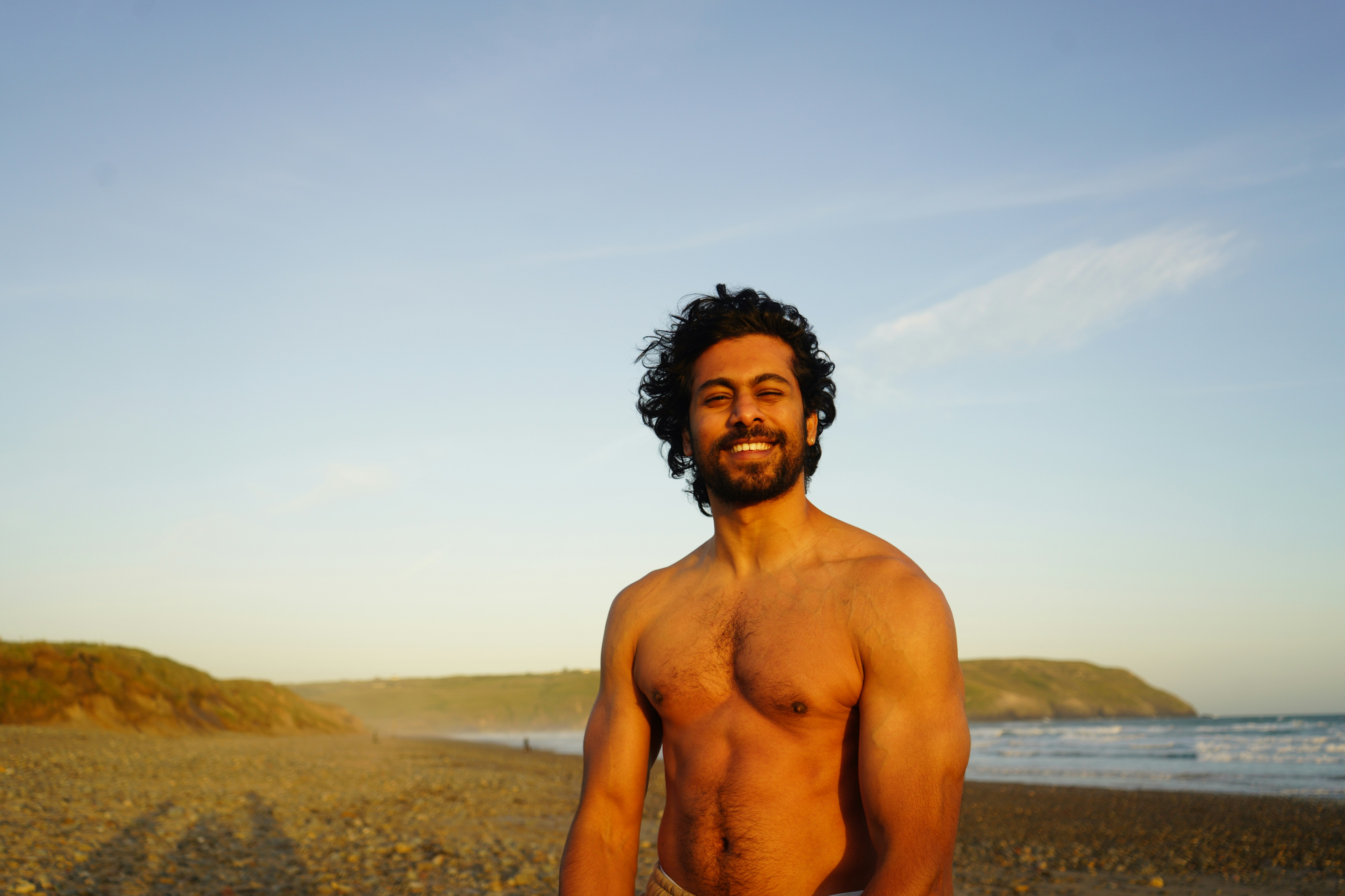 Sunlit Beach Grooming a Quiet Confidence