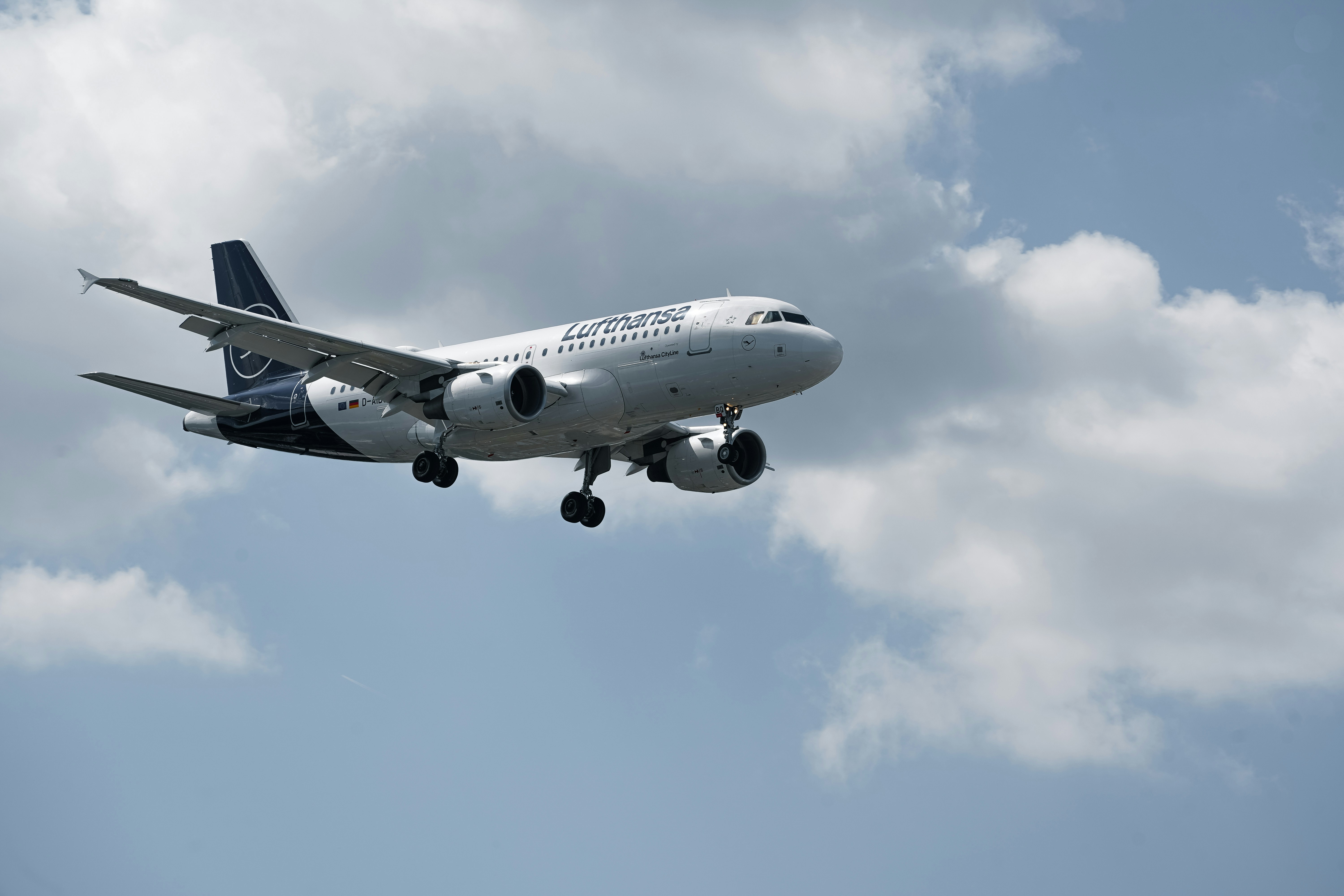 Approaching Line: A Airliner Traverses a Quiet Sky