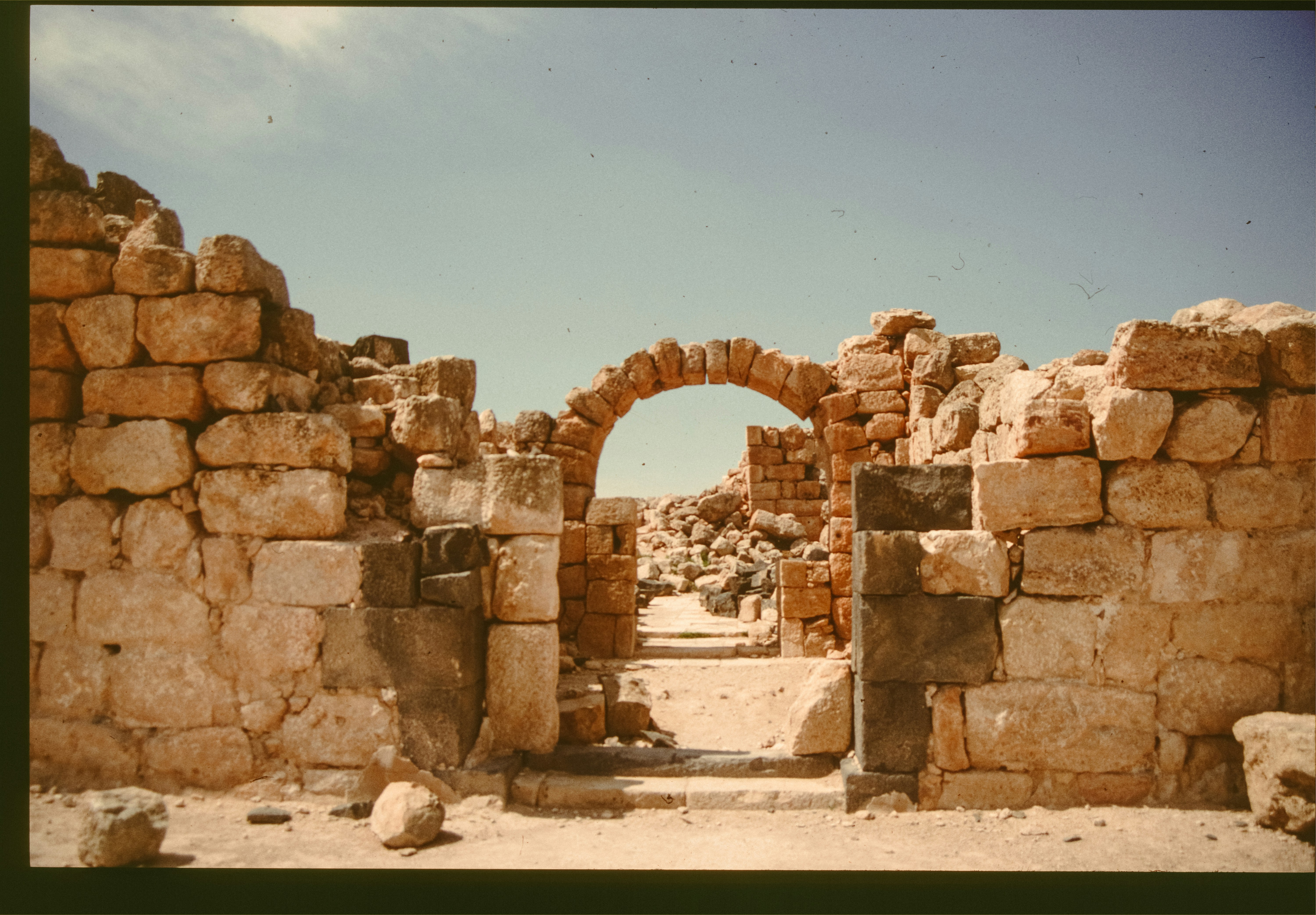 Stone Archway Beneath an Open Sky