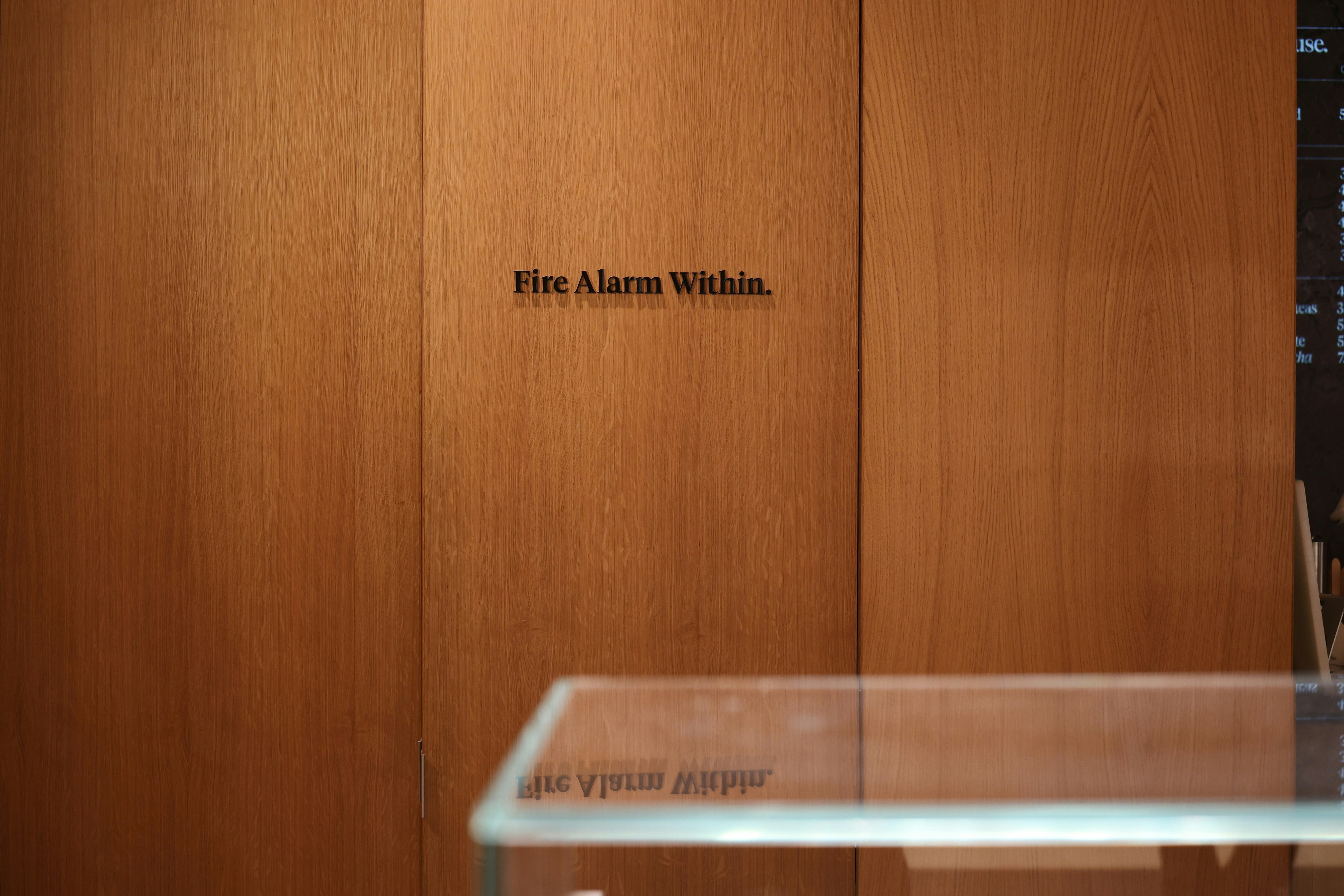 Hidden Fire Code: A Wooden Panel with Subtle Fragrance of Safety