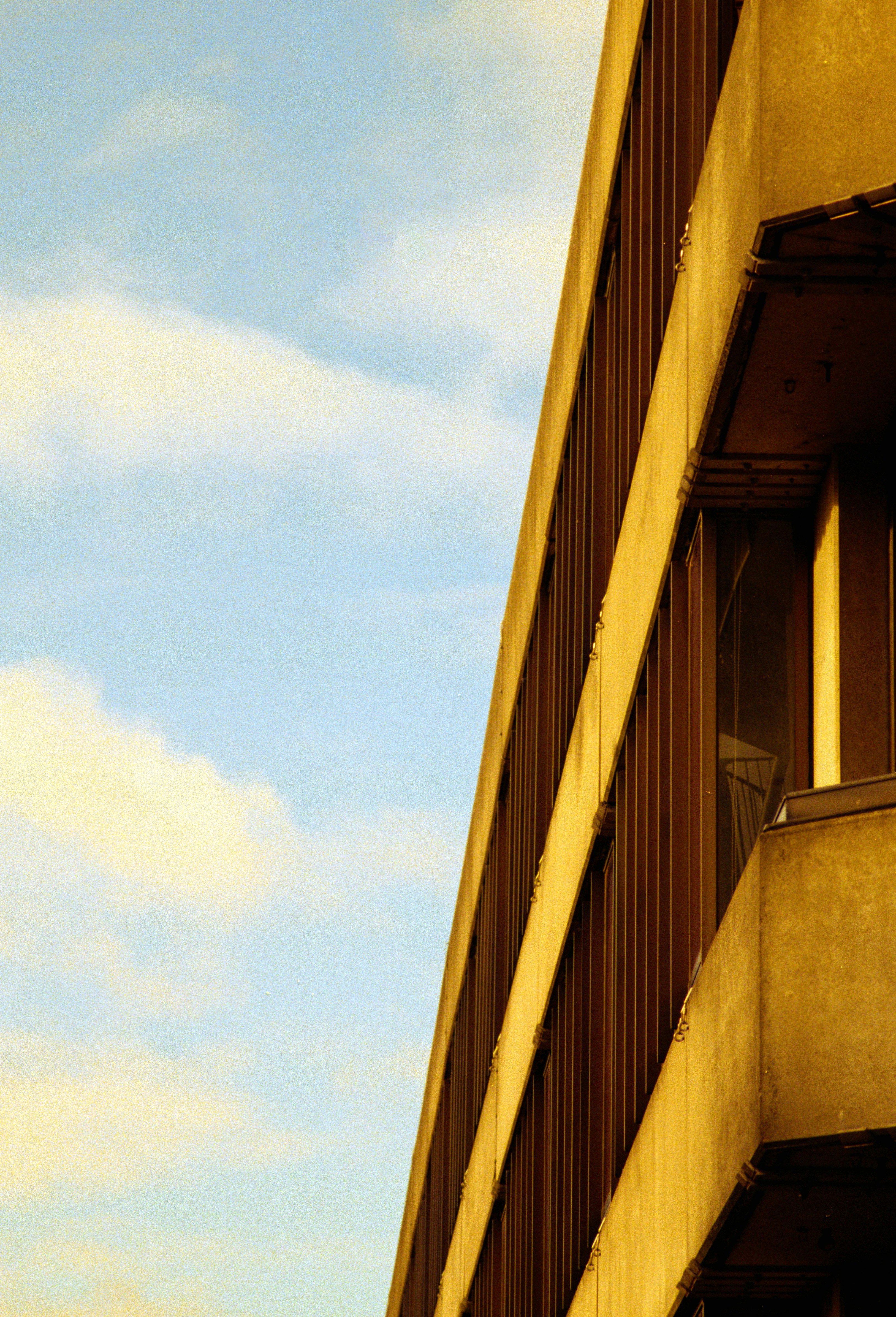 Edge of Structure Against an Open Sky