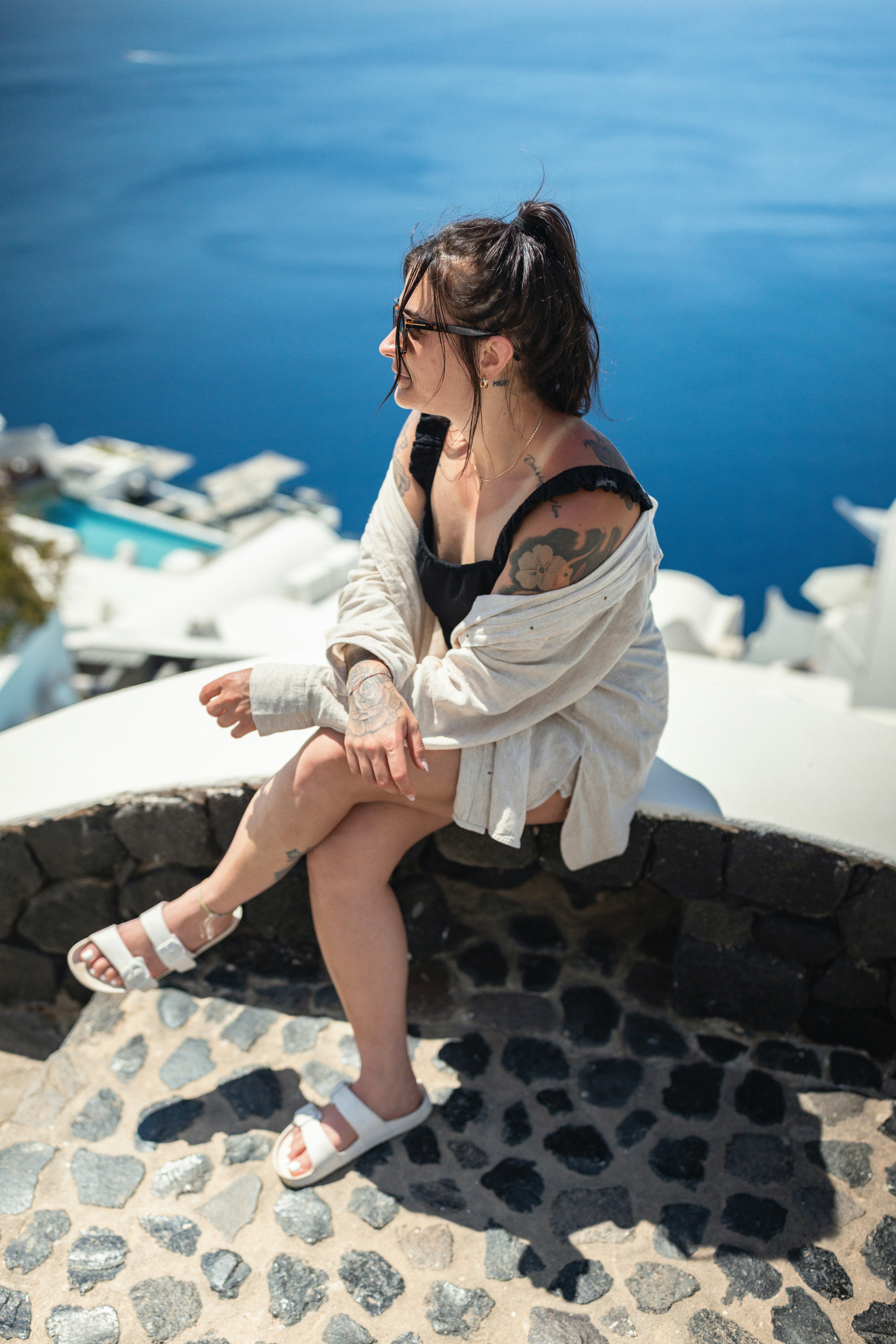 Santorini Hotel In This Image: https://www.atrinasantorini.com/