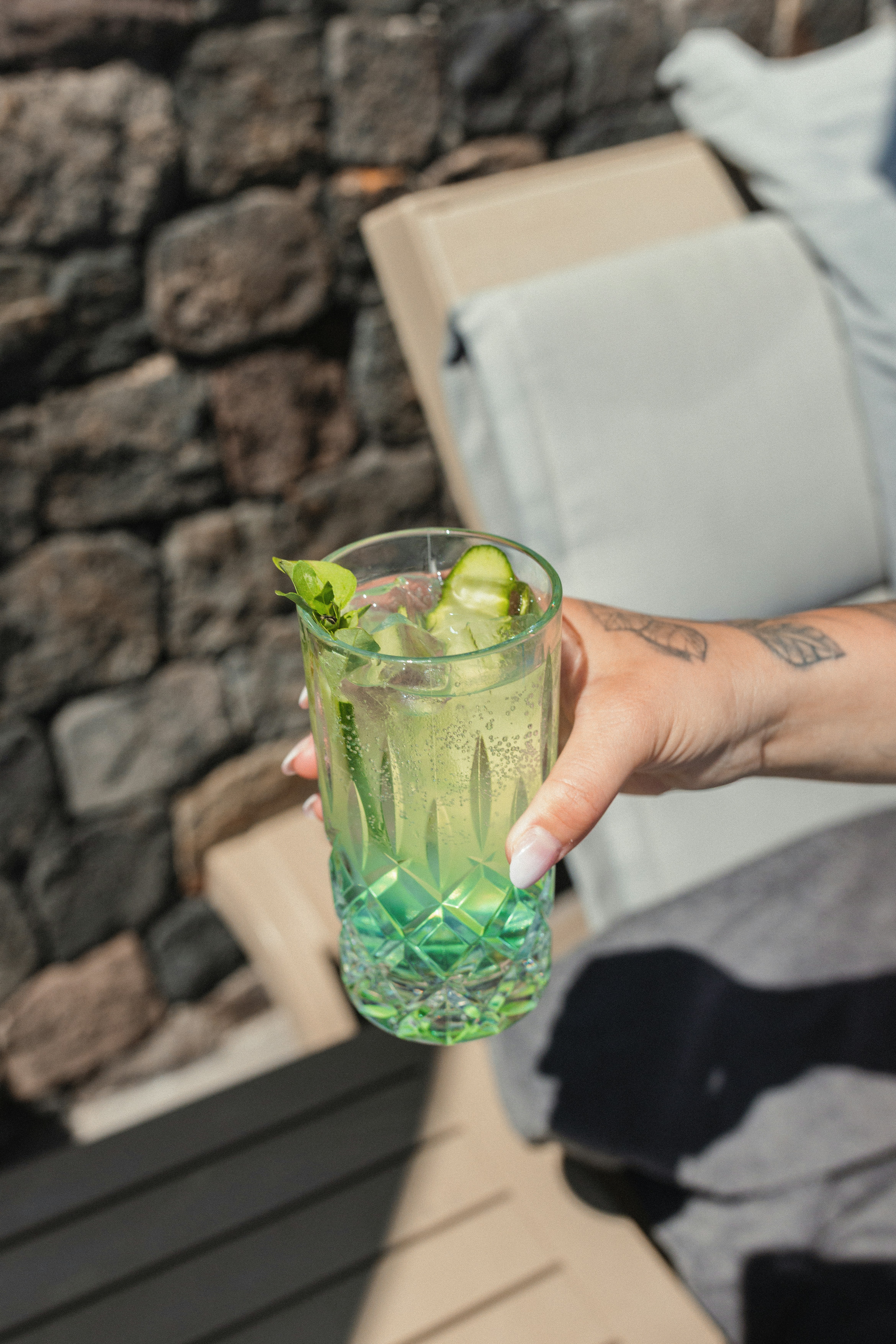 Green Cocktail Grasp: A Handful of Sunshine