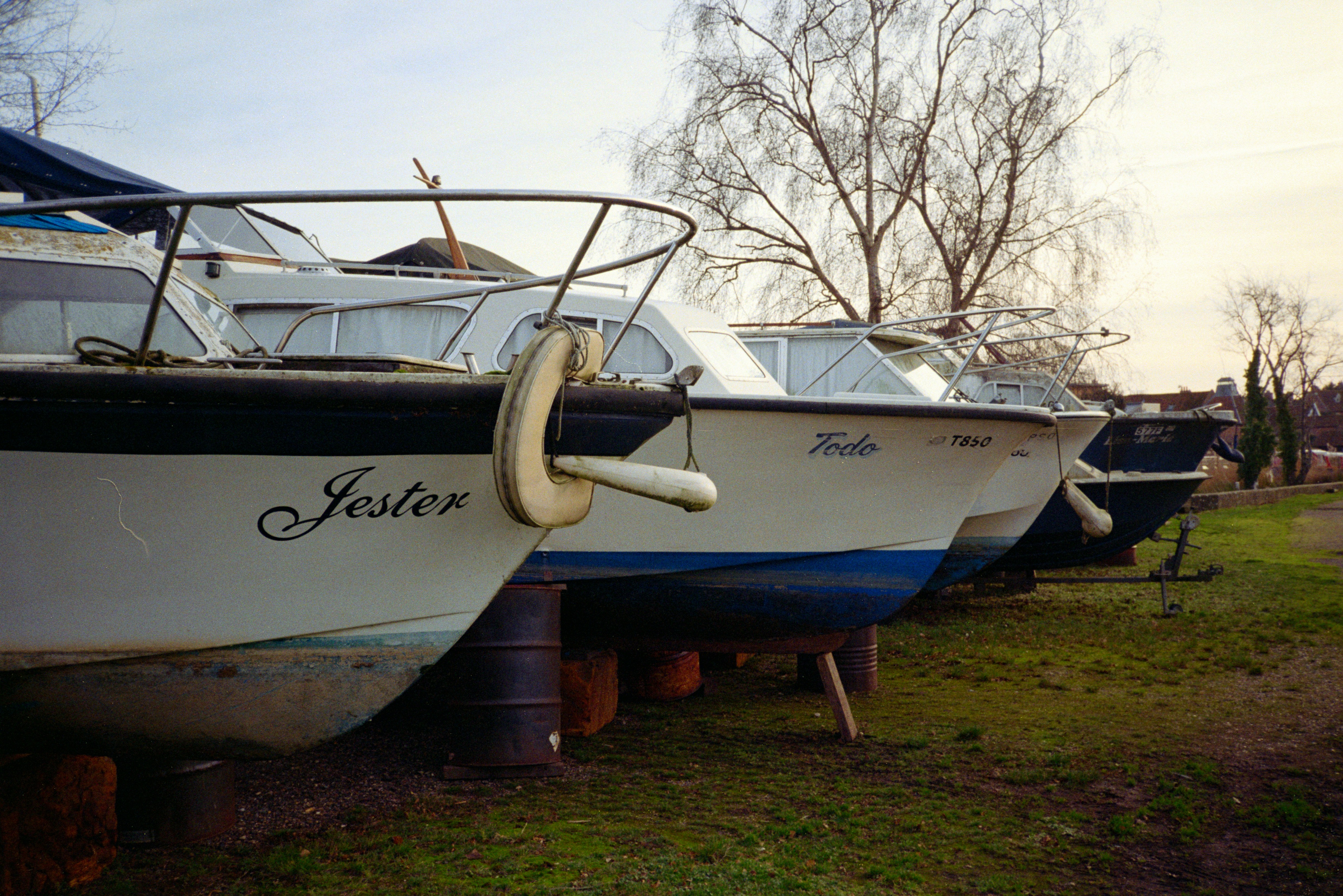 Boats Resting on the Shoreline: Quiet Morning Row