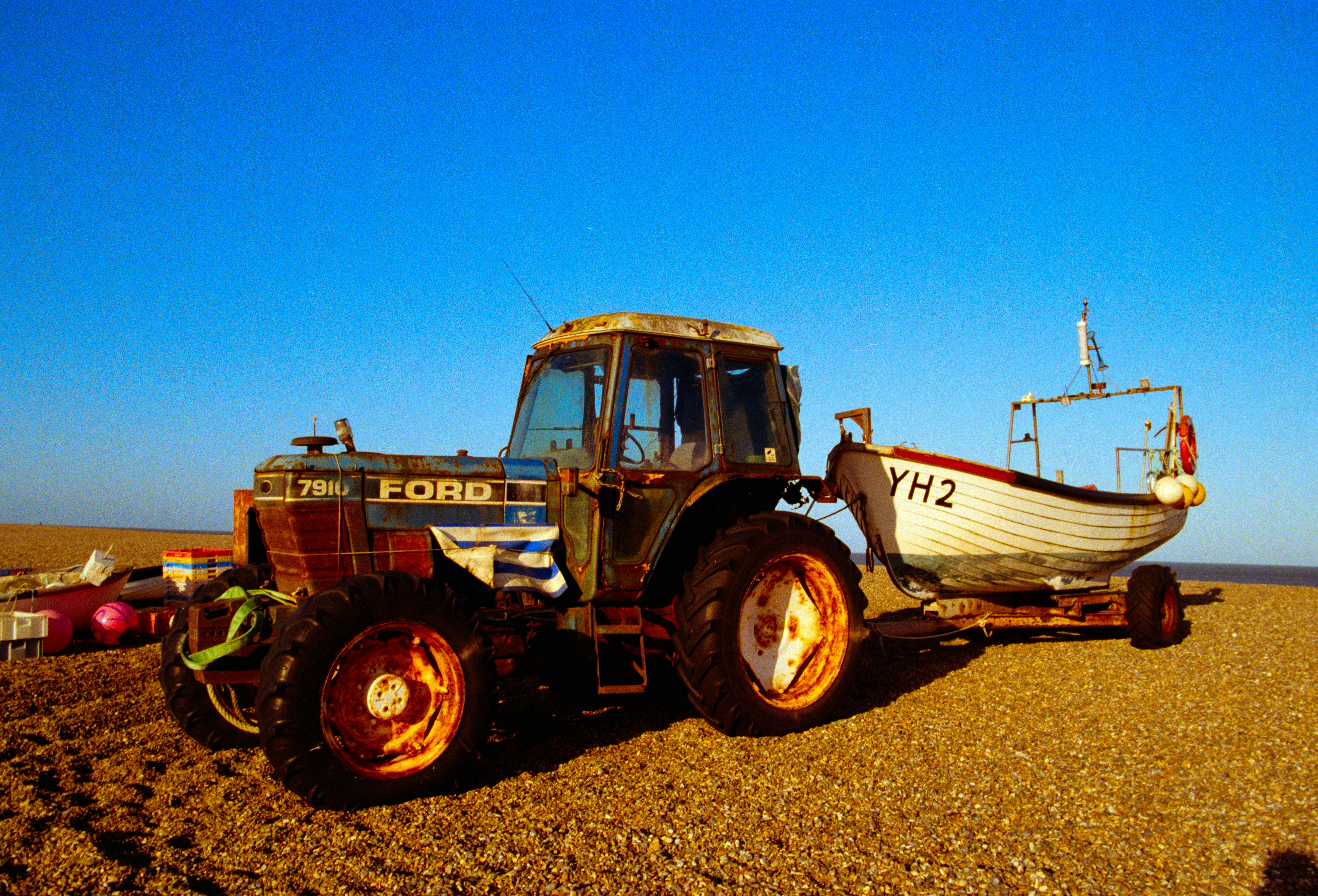 Rusty Workhorse on a Quiet Beach