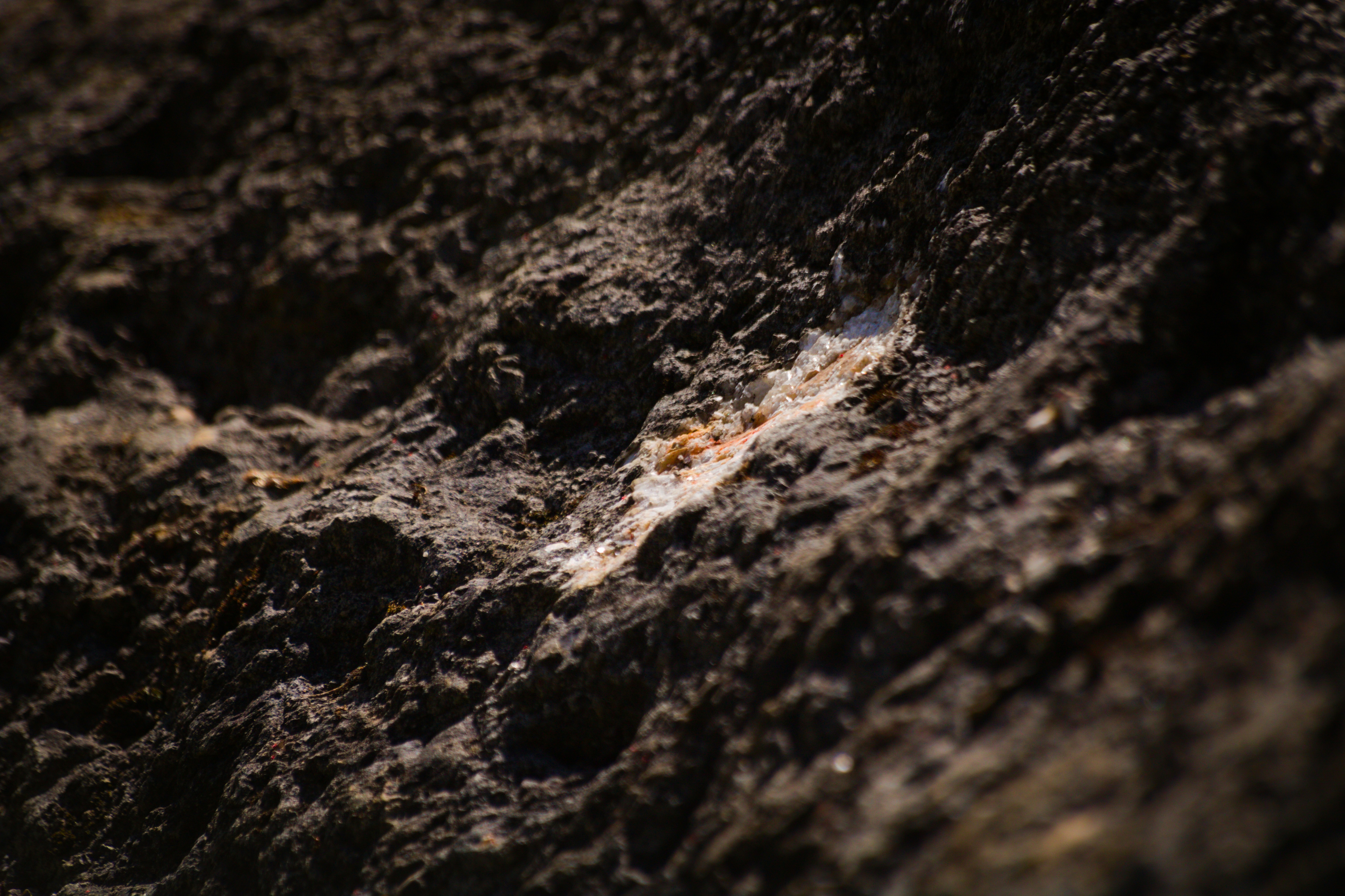 Granite Whisper: A Glint of Mineral Light on Rough Stone