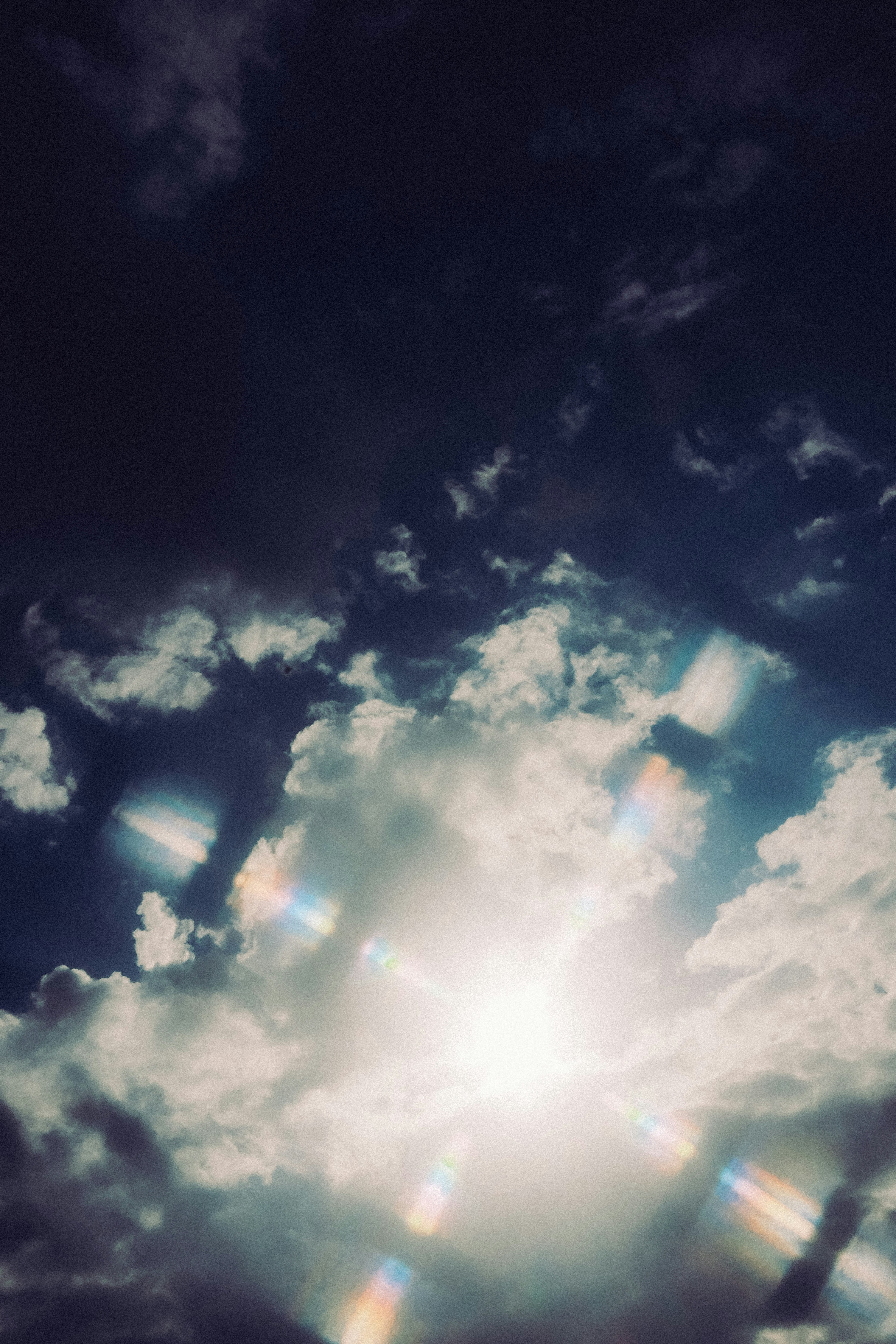 Solar Burst Through Morning Clouds