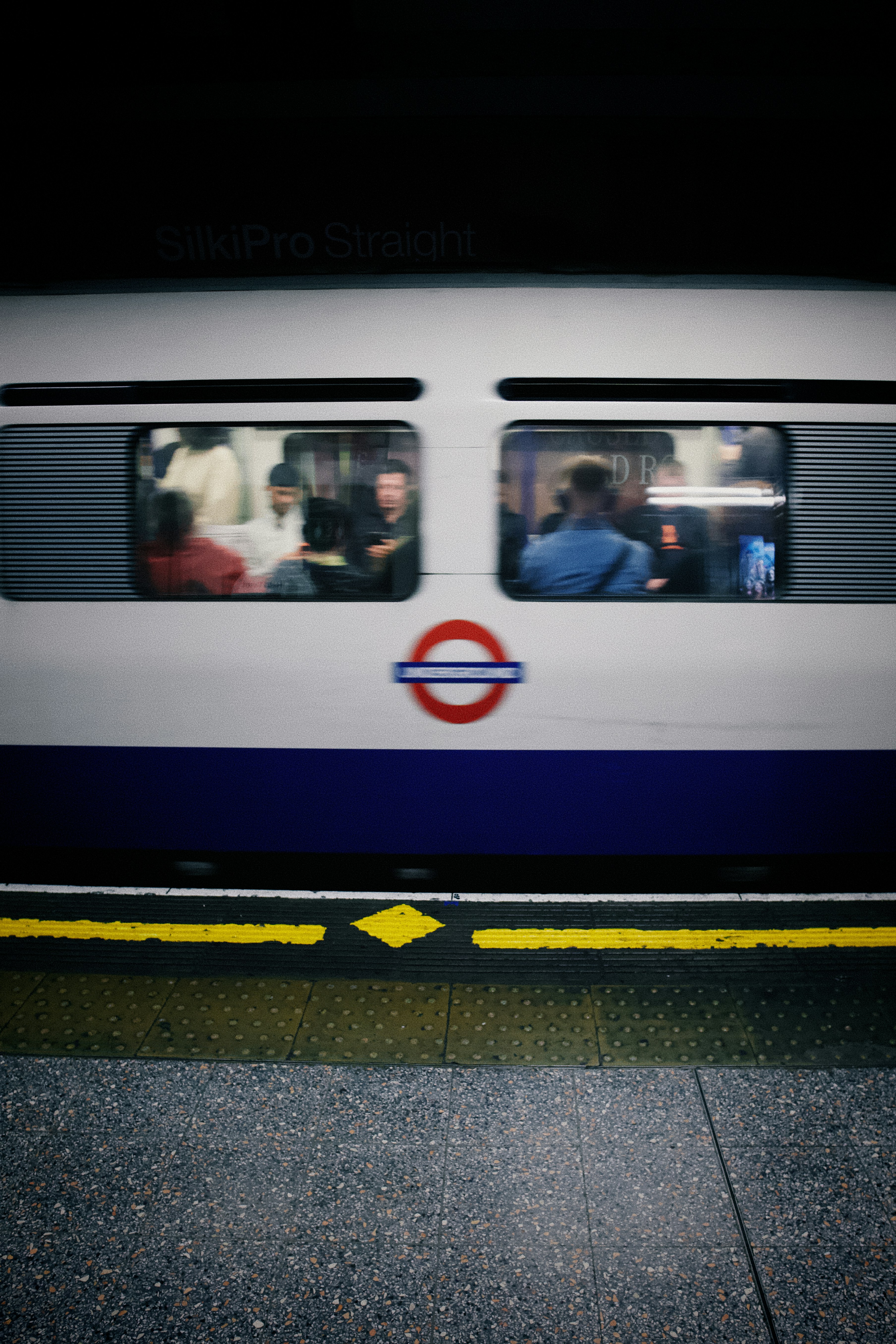 London Underground in Motion: A Blurred Metro Moment