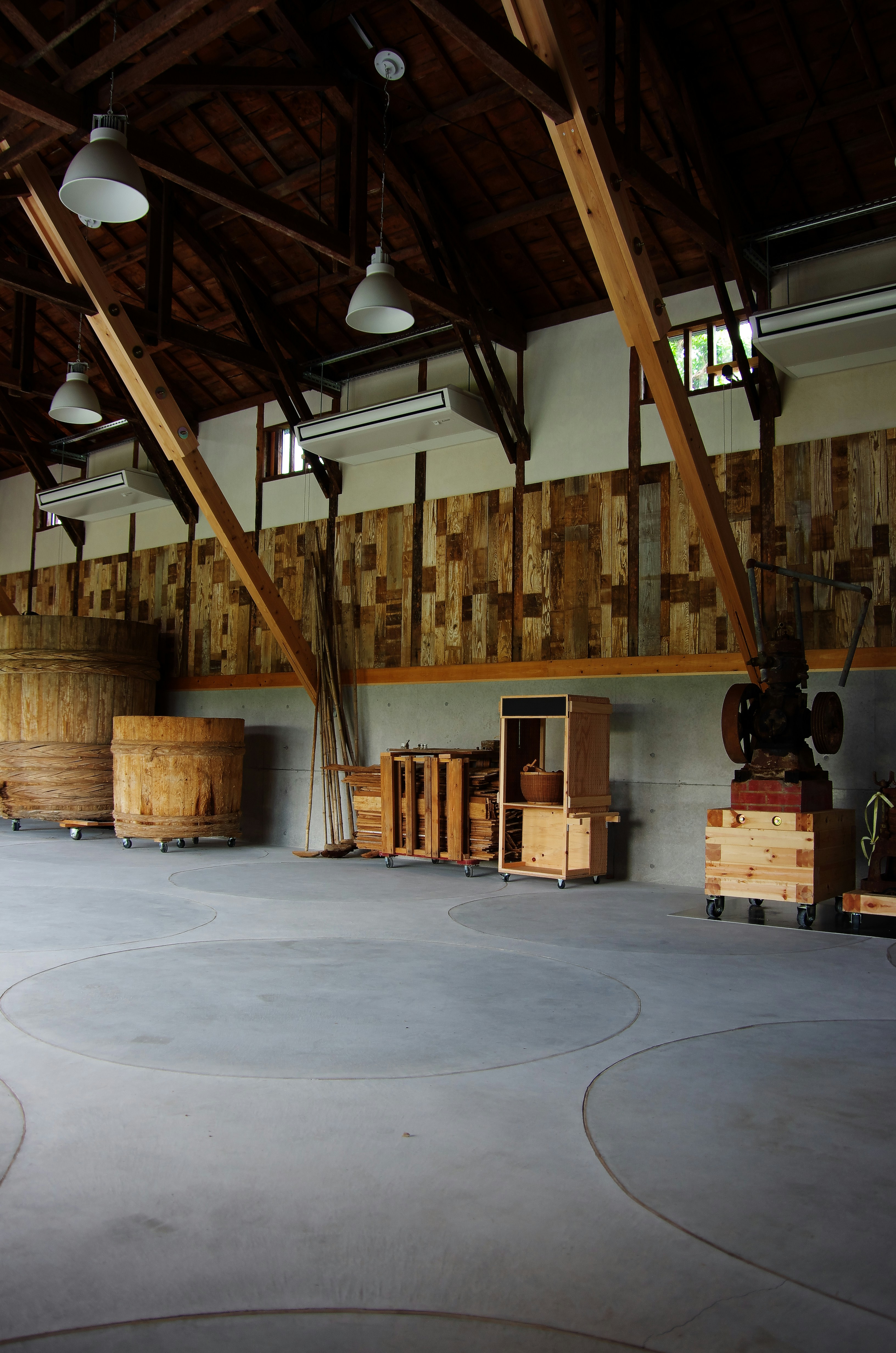Industrial Timber Interior with Vintage Equipment