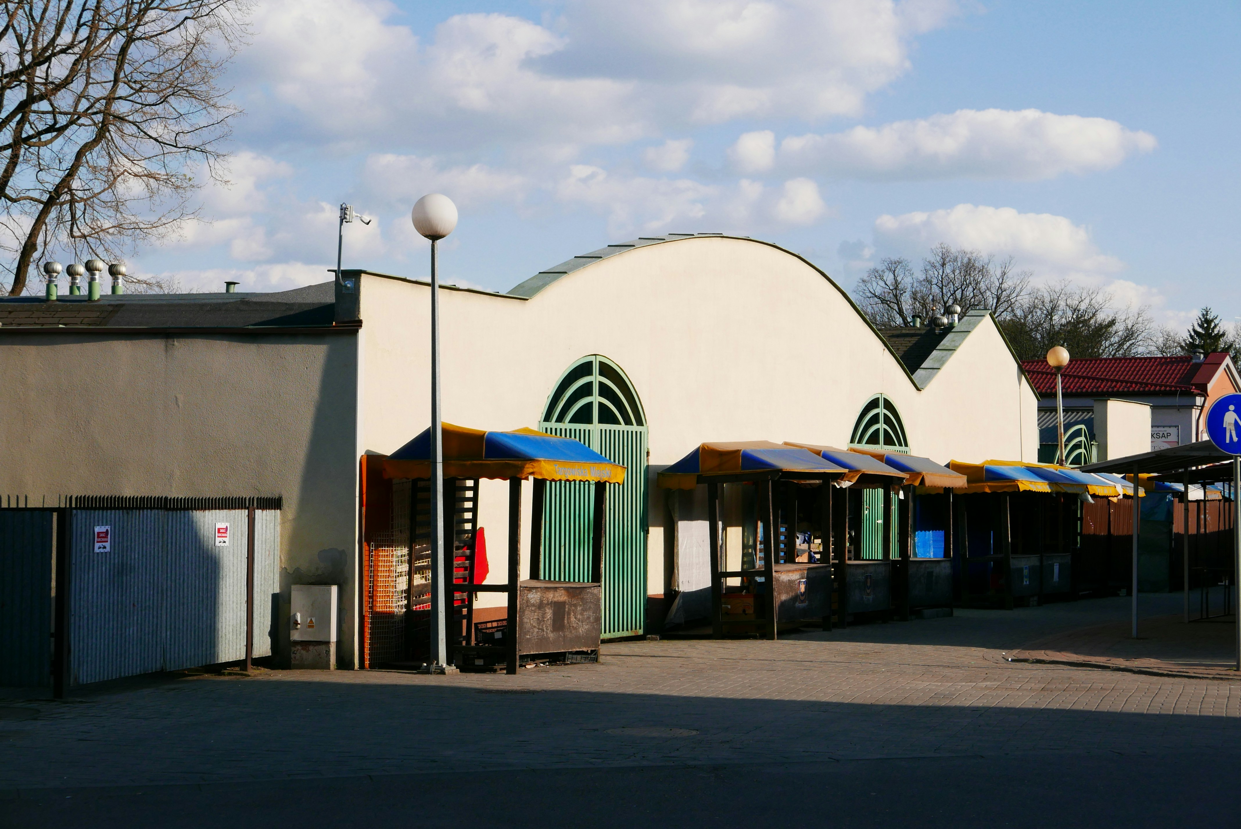 Marketfront in Soft Sunlight