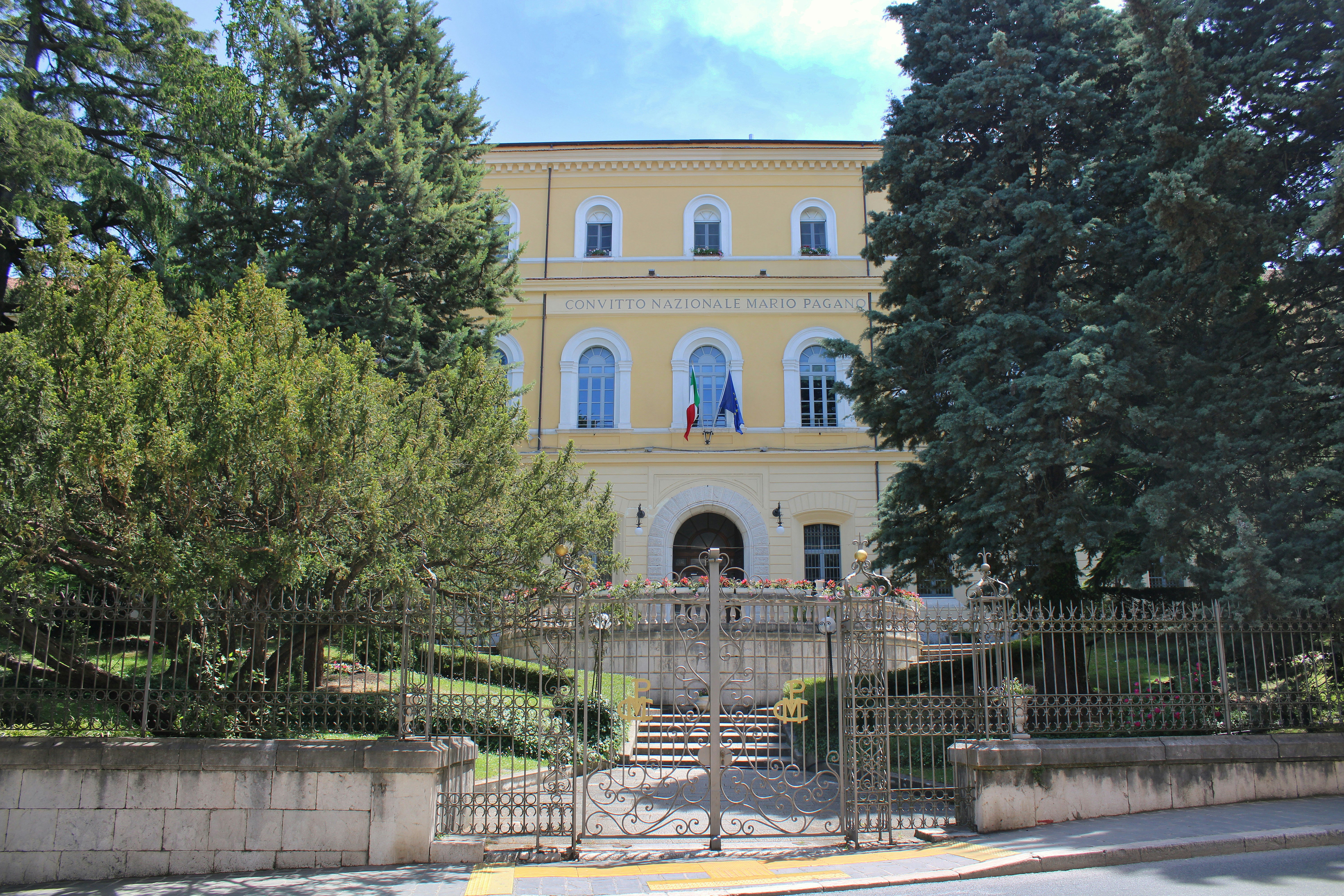 The Yellow Courtyard Facade