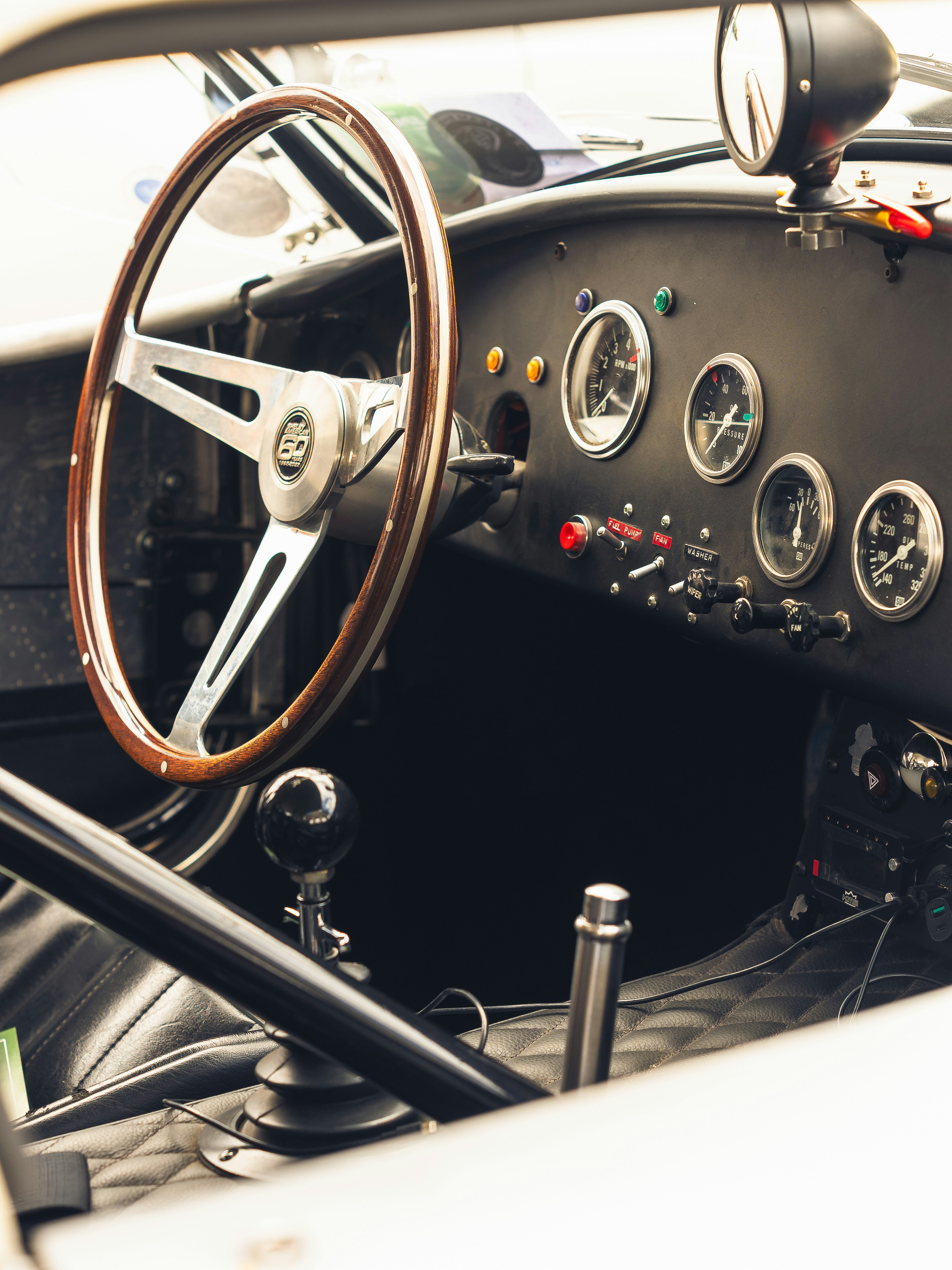 Vintage Gauge Symphony: The Classic Driver's Cockpit