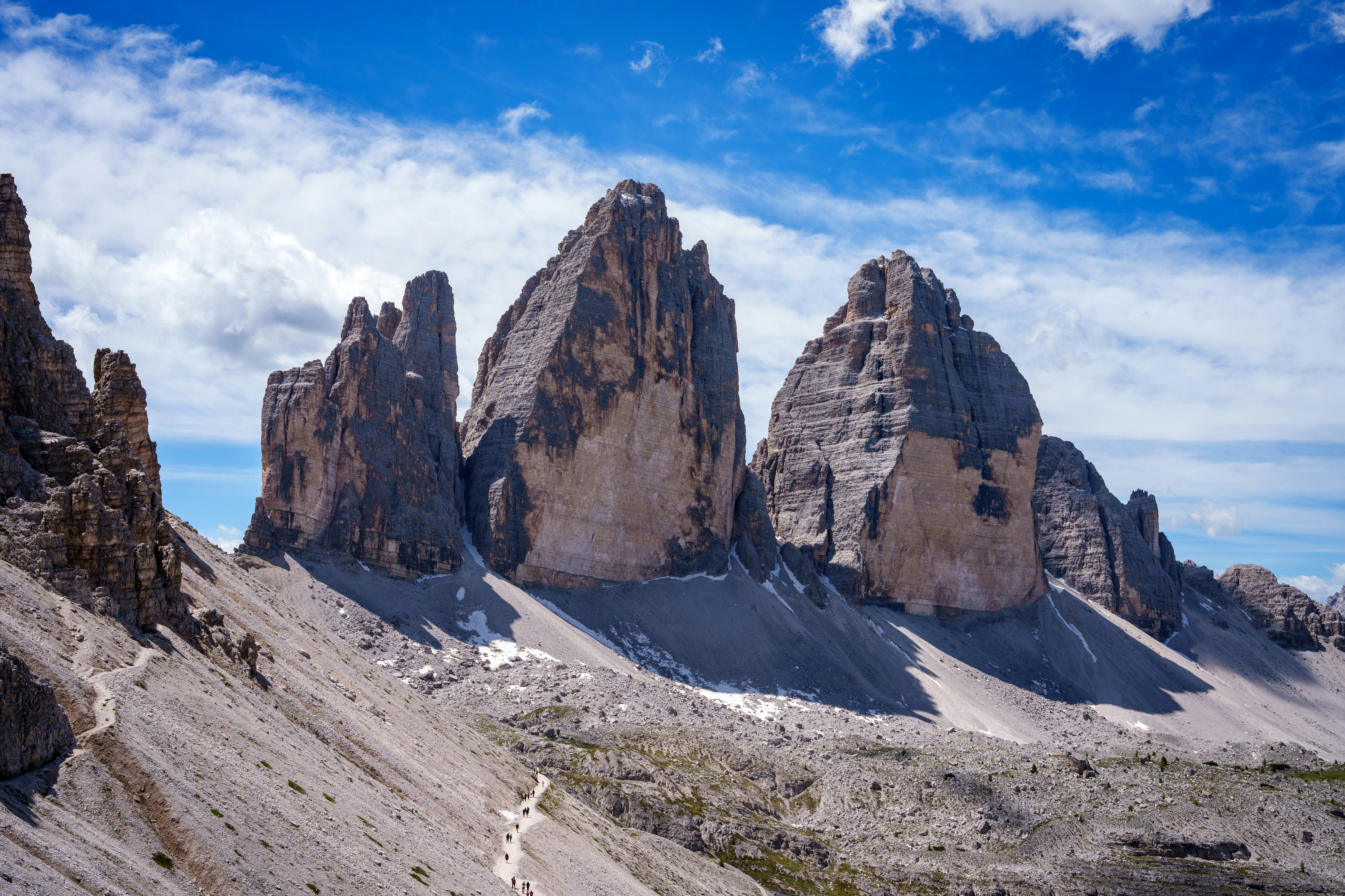 Twin Spires Against a Blue Sky: The Stones of Dolomitic Valley