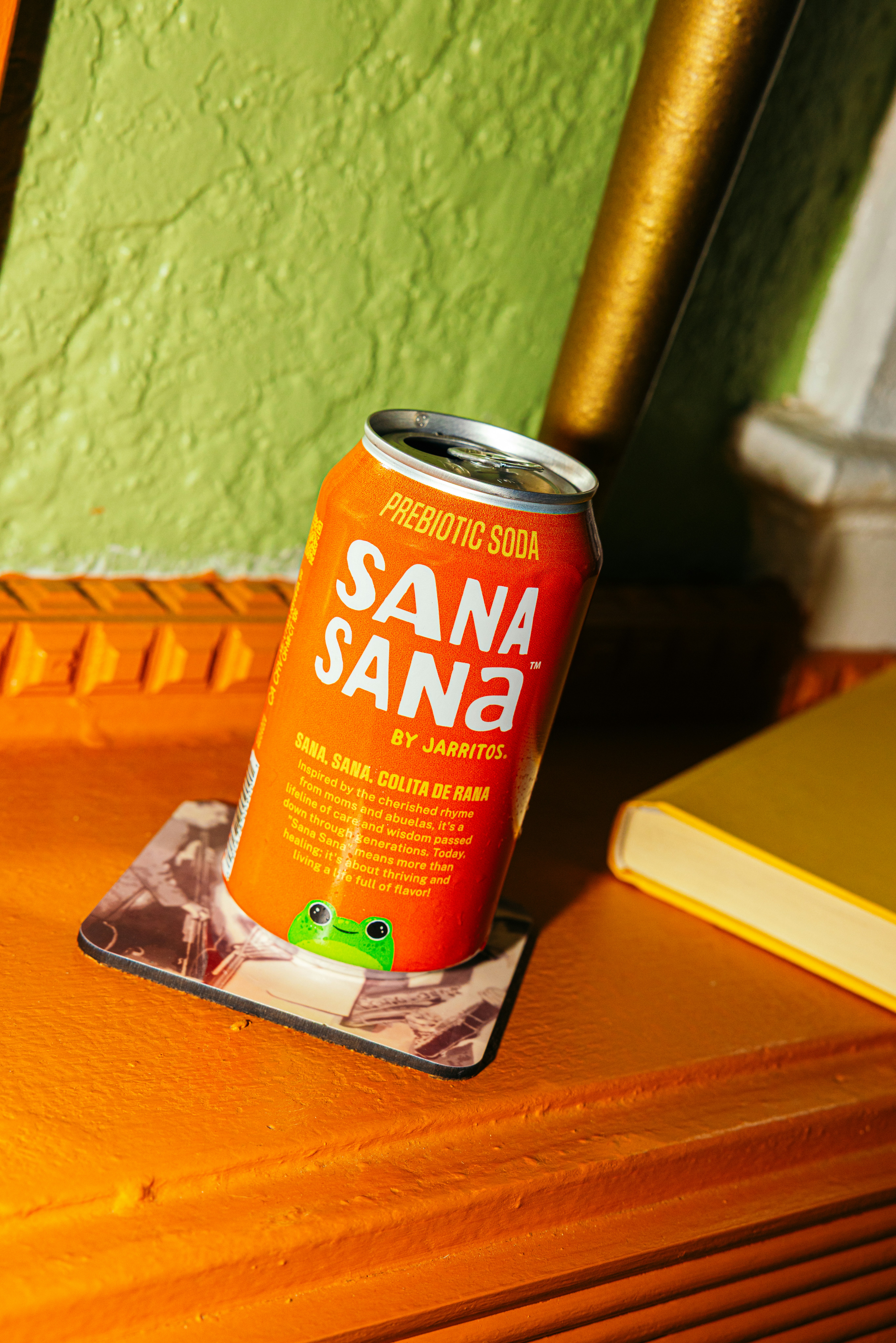 Sana Sana is a prebiotic soda rooted in Mexican care and culture. Inspired by the rhyme our abuelitas shared - “Sana Sana colita de rana”. Born from the legacy of Jarritos’ bold flavors, reimagined for your self-care ritual.