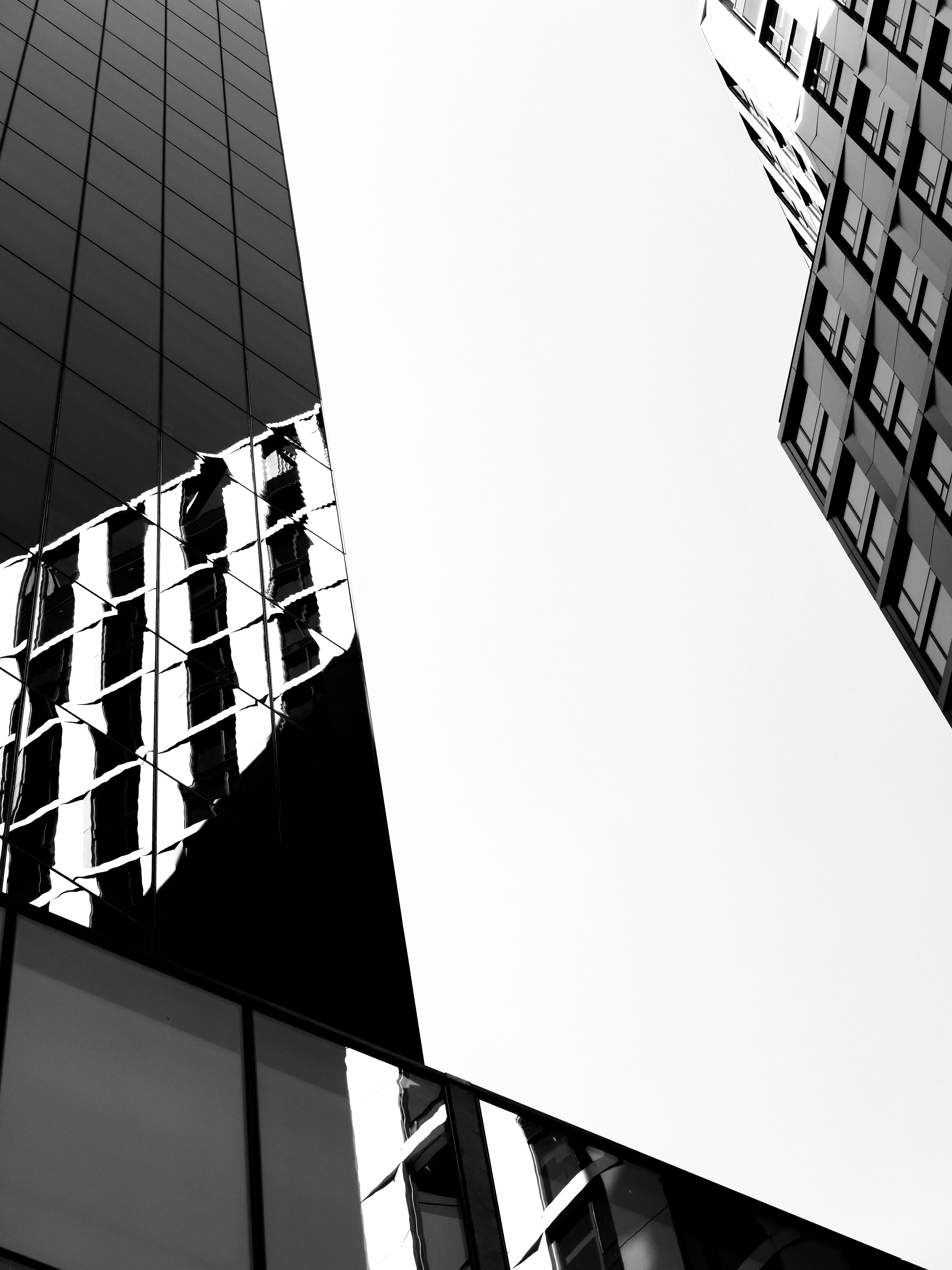 Architectural Angles: A Stark Boundary Between Skyscrapers