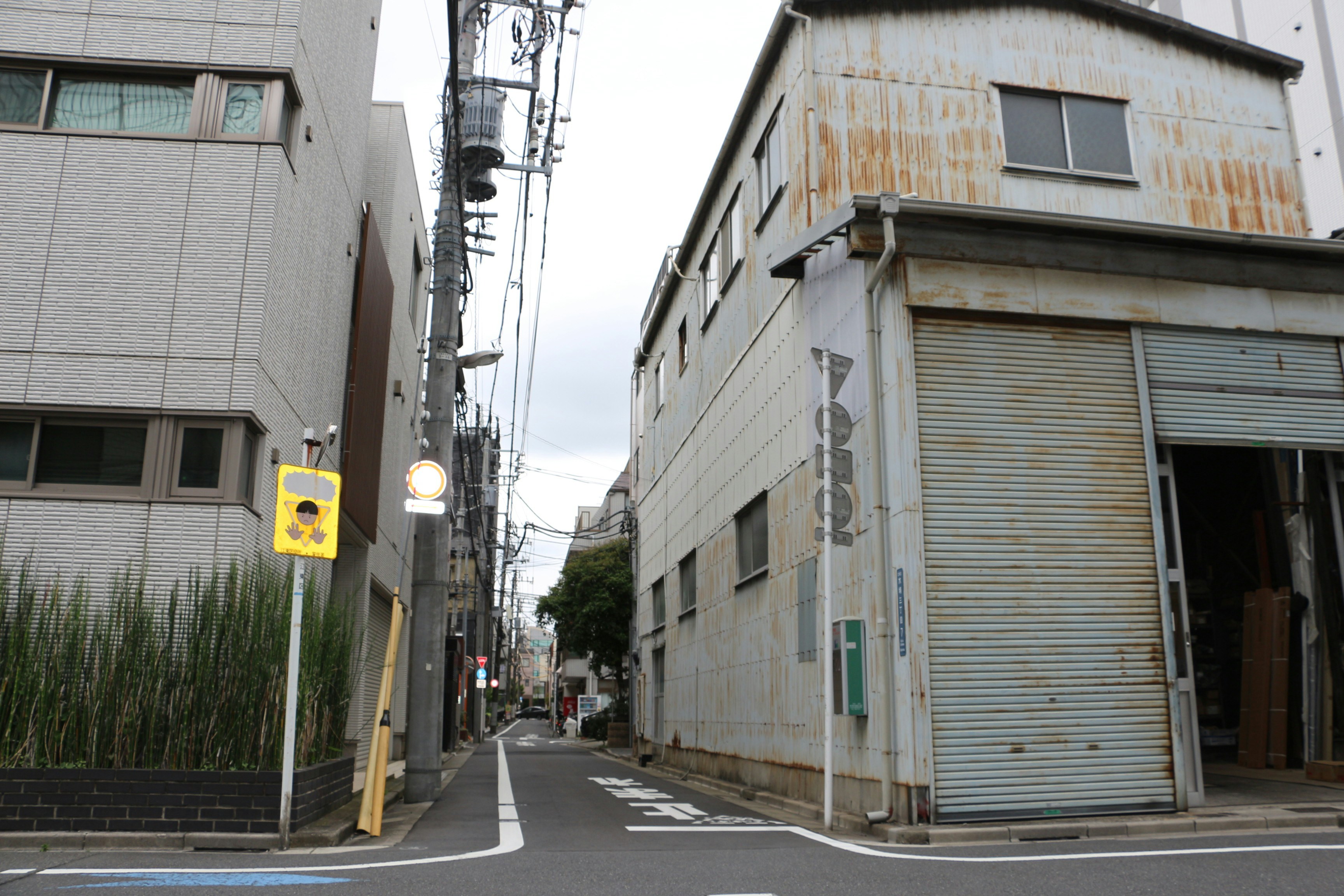 Urban Corridor: A Quiet Alley Between Weathered Facades