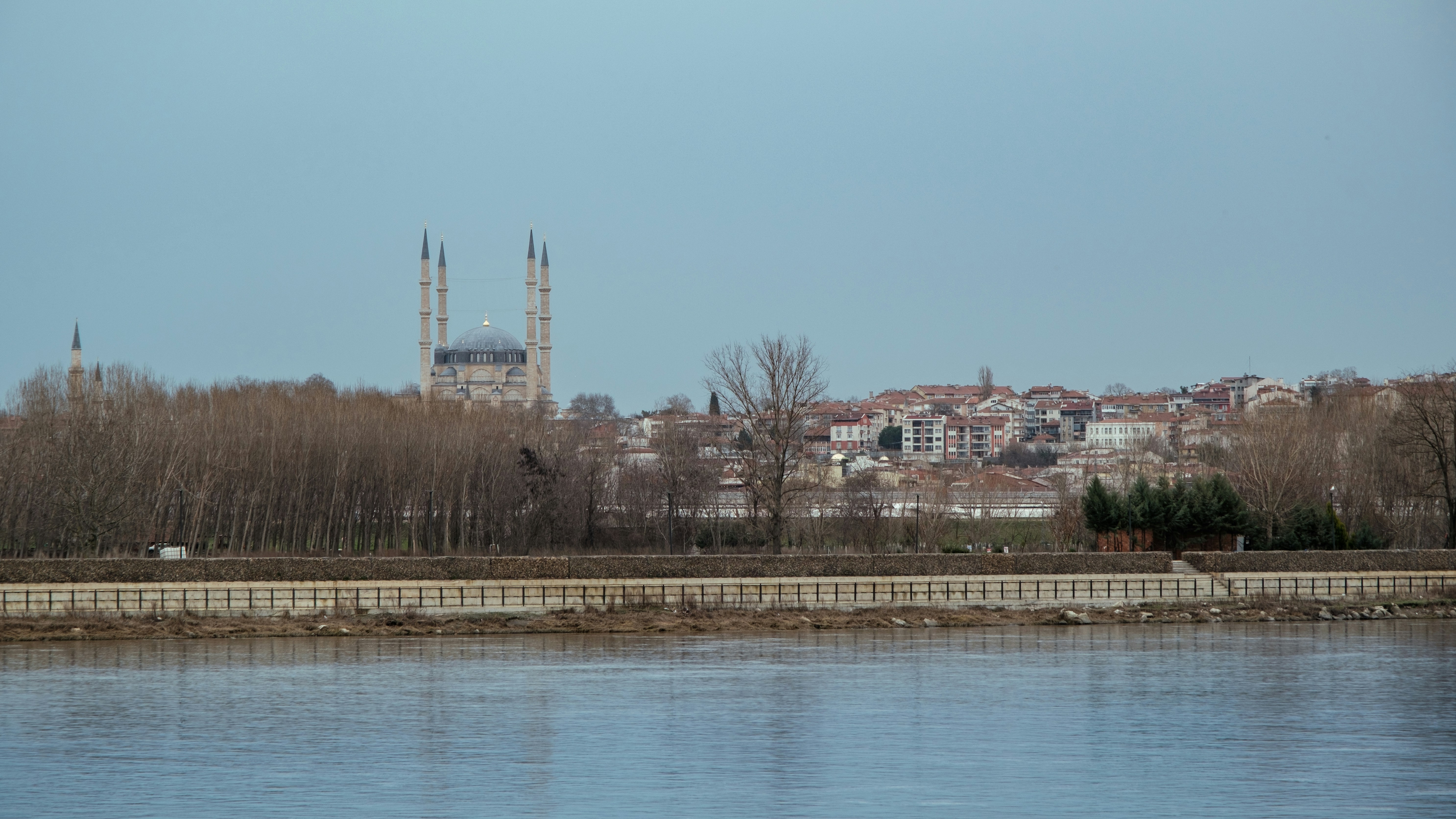 Twin Minarets and Riverside Row