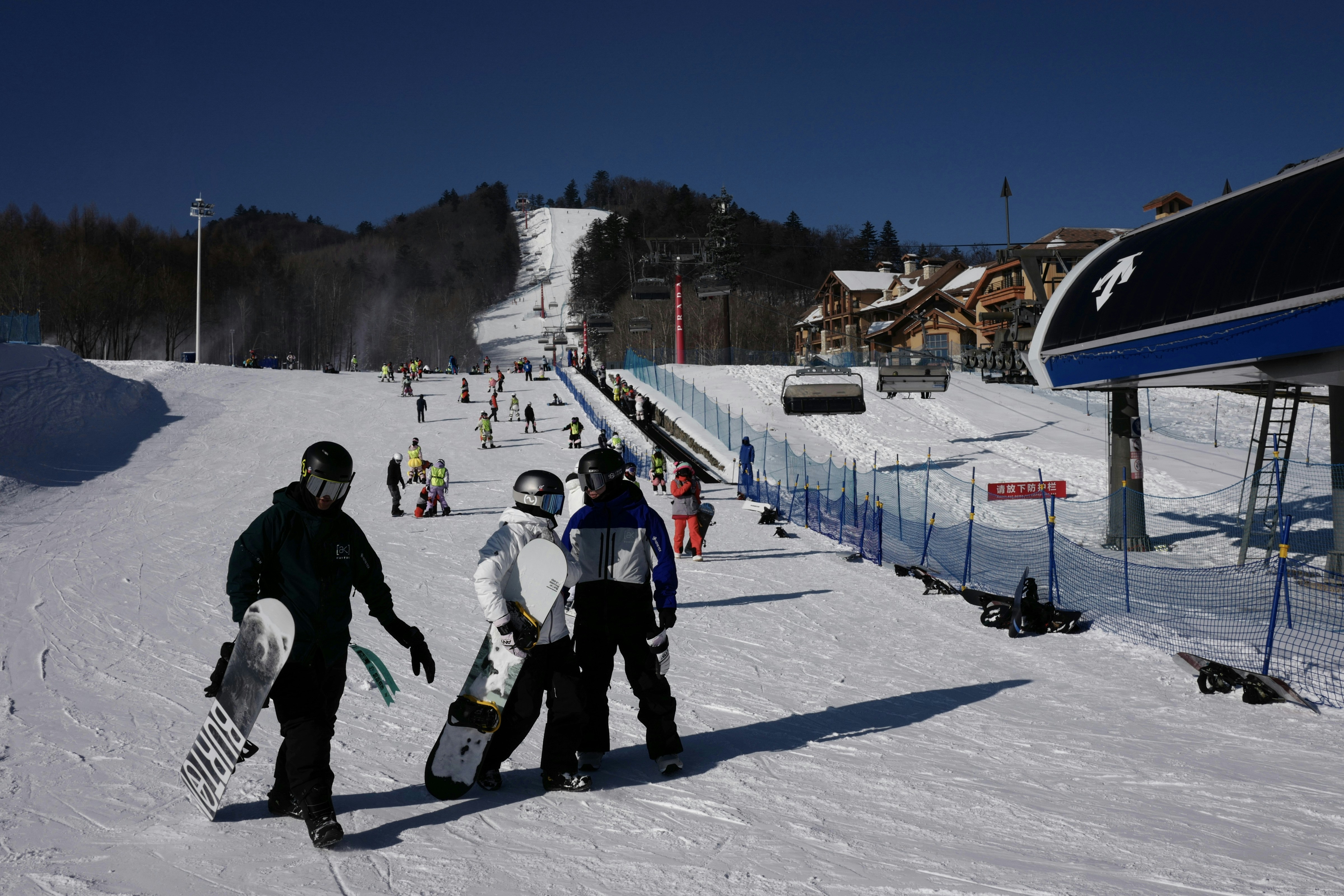 Snowboard Squad at the Lift Line