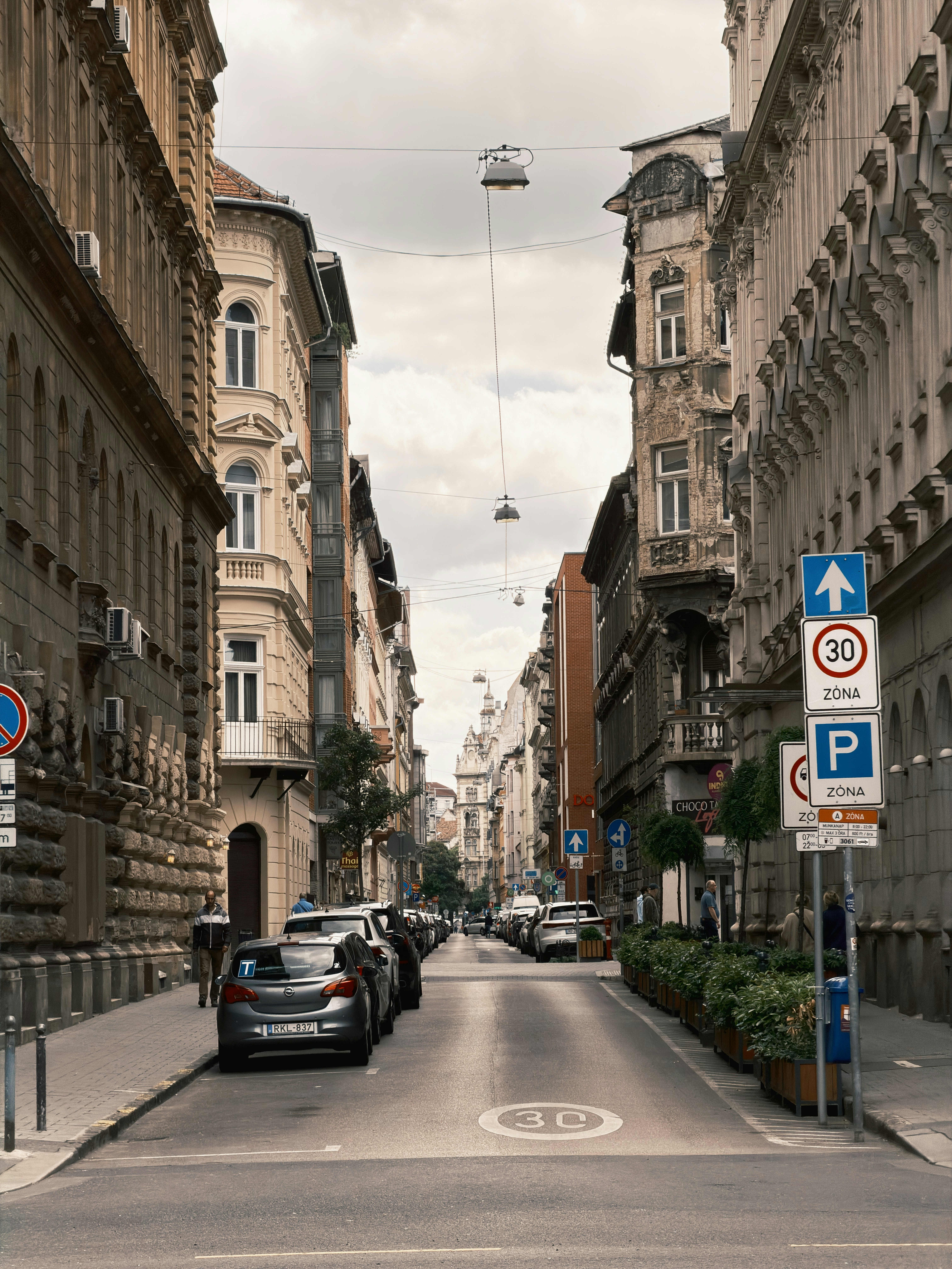 City Boulevard Constellation: A Narrow Street Toward a Distant Clocktower