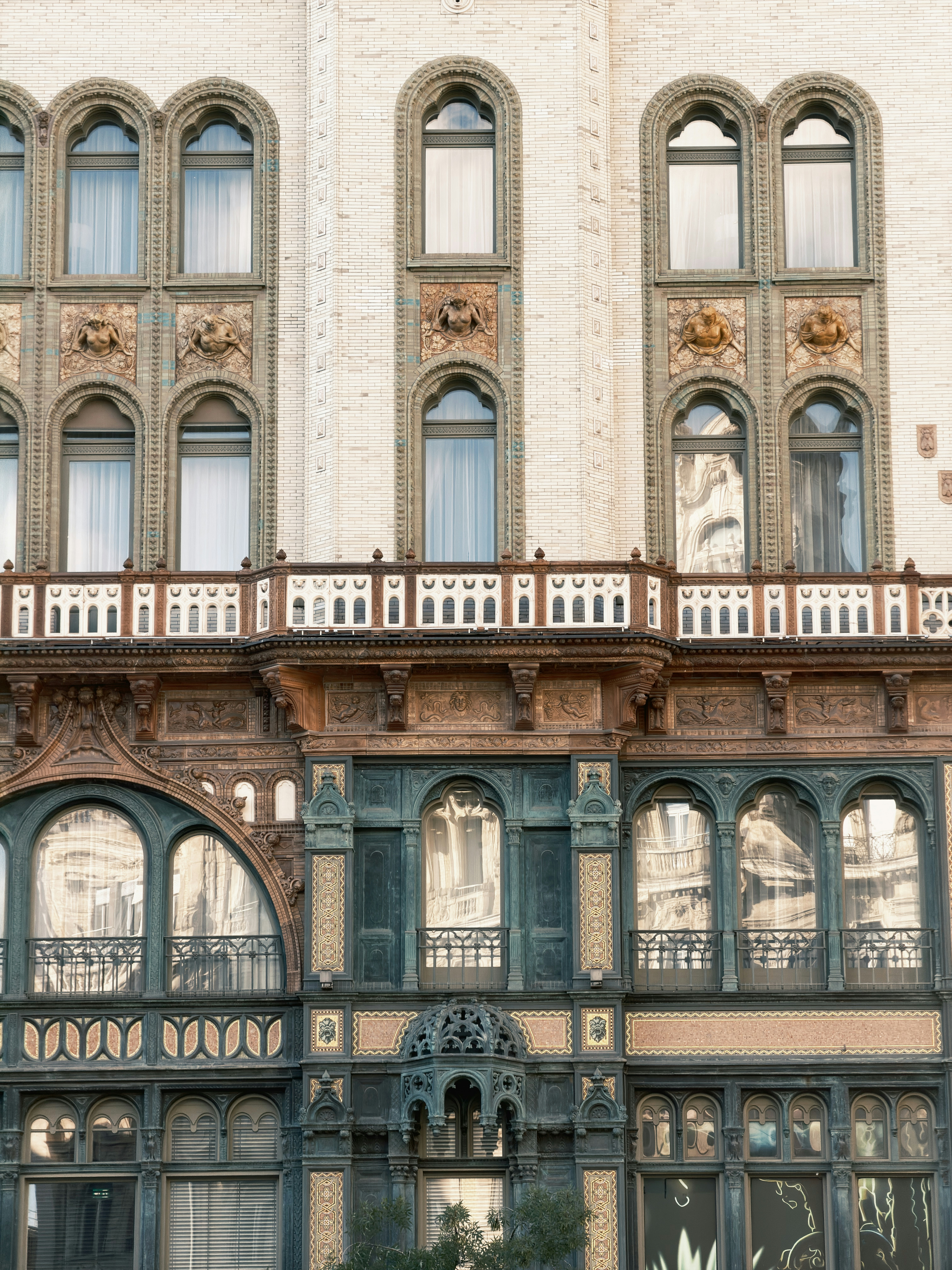Ornate Facade in Dusk Light