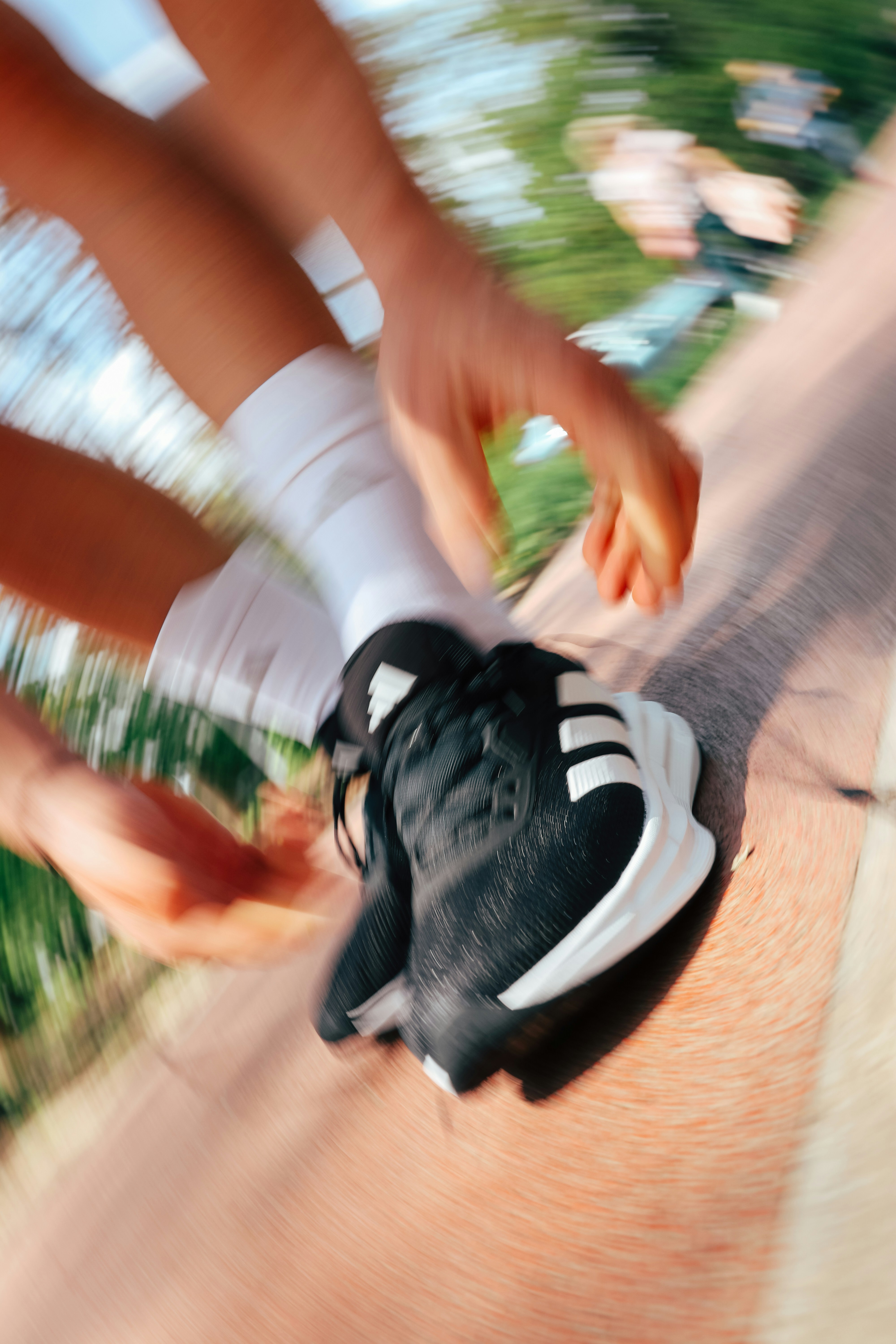 Caught in Motion: A Sprint for the Shoe