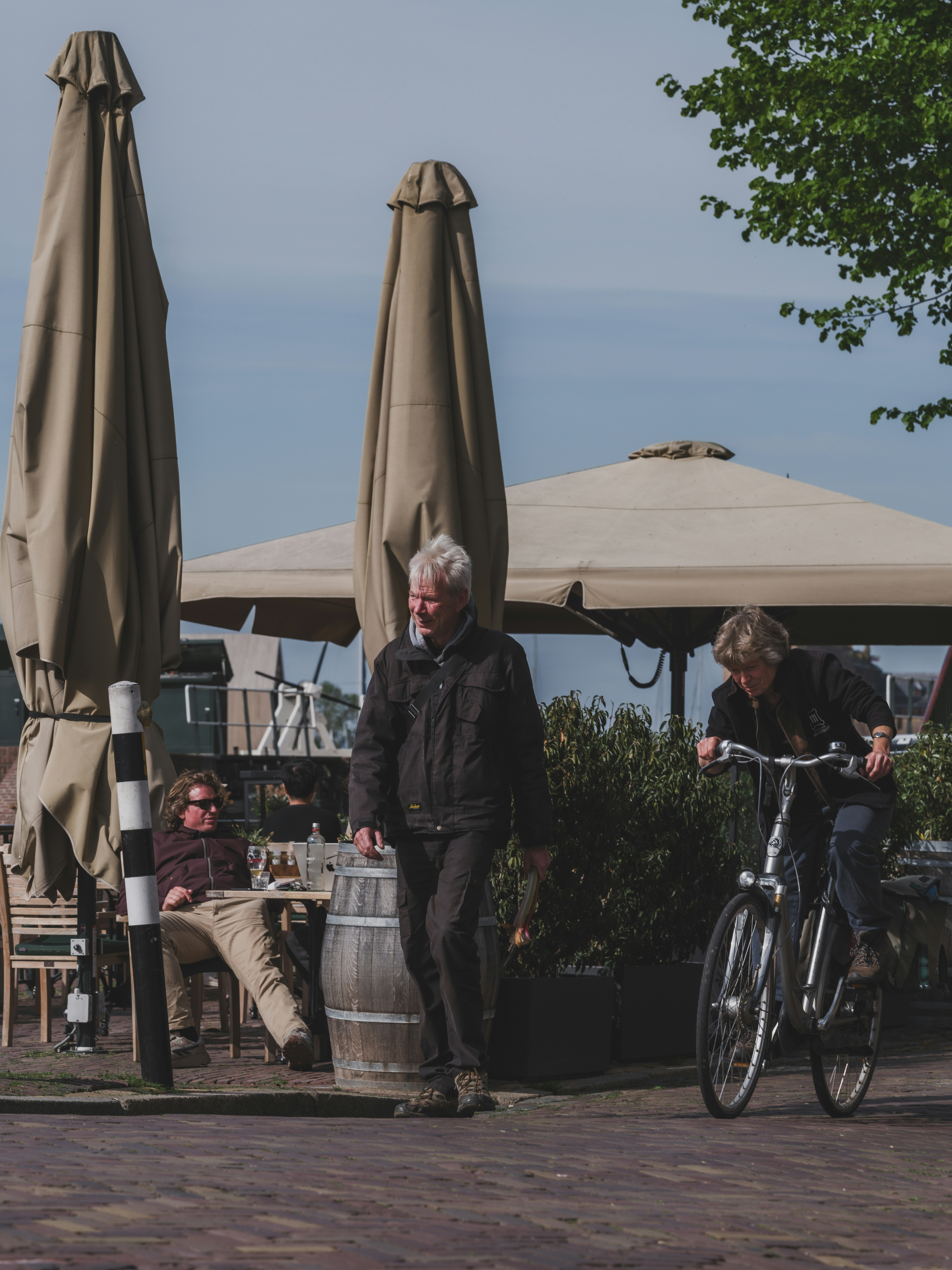A Quiet Moment at the Outdoor Café