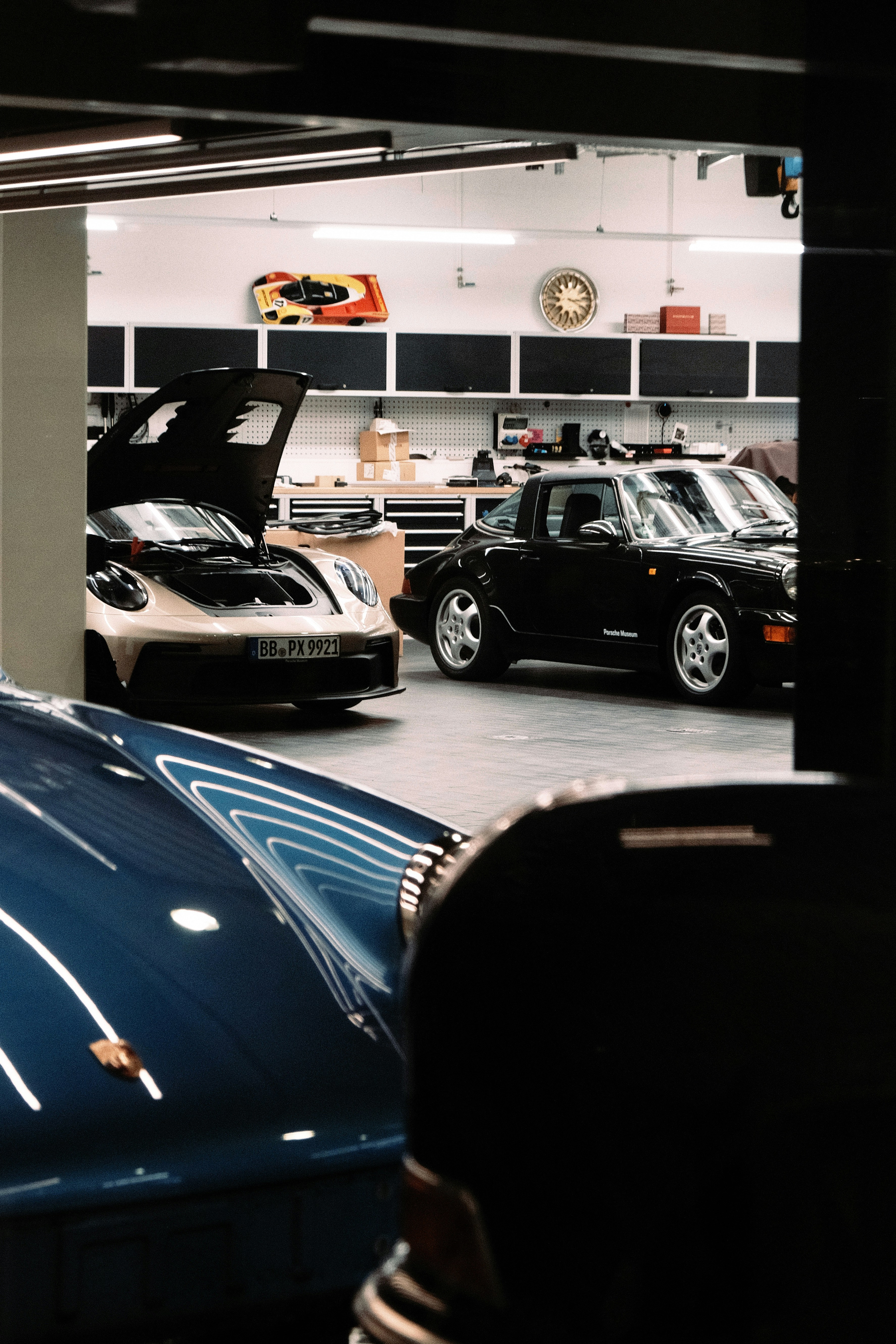 Garage Canvas: Classic Cars in a Quiet Workshop