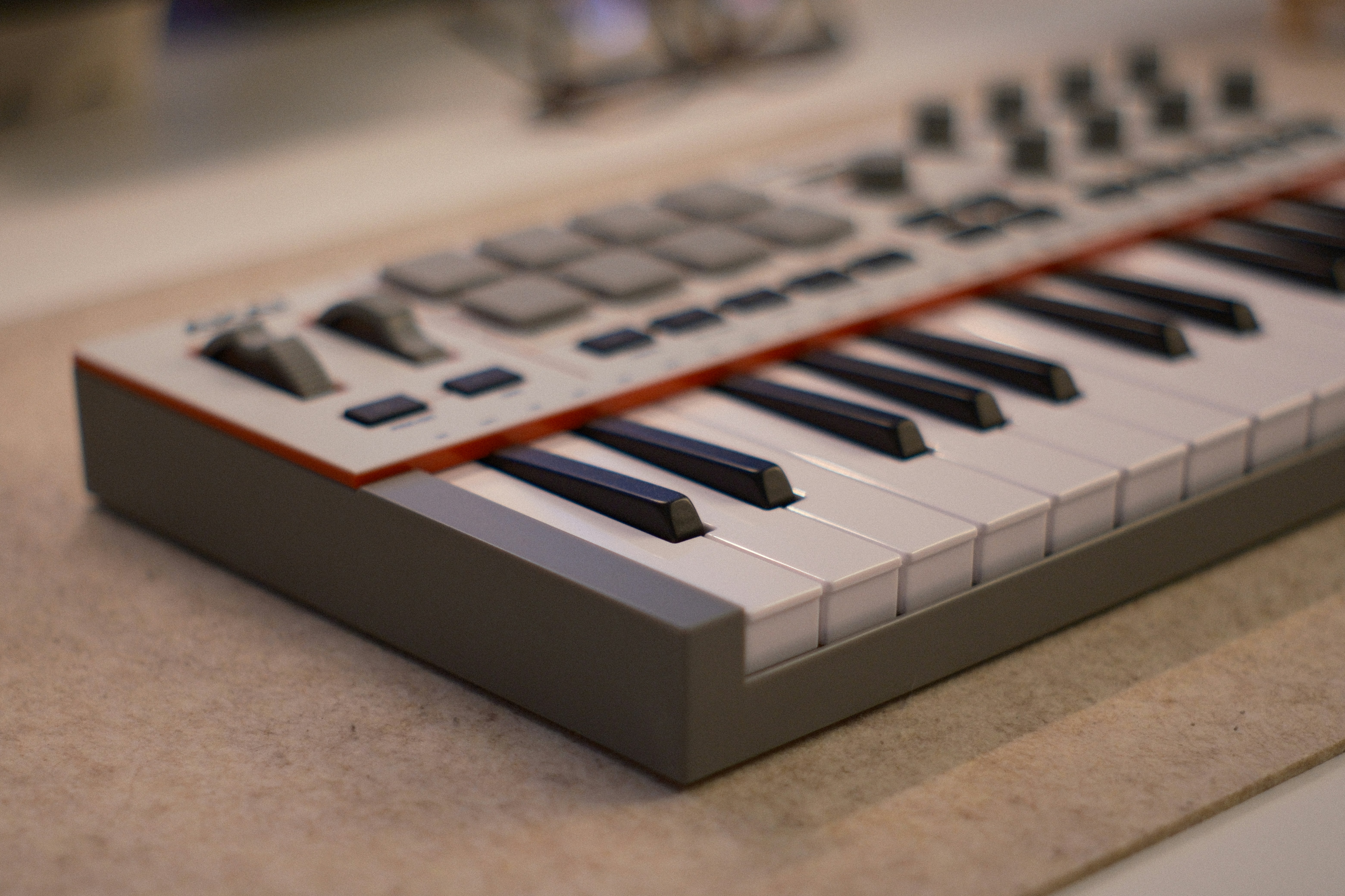 Synth Lines: A Close-Up of a Keyboard’s Quiet Precision