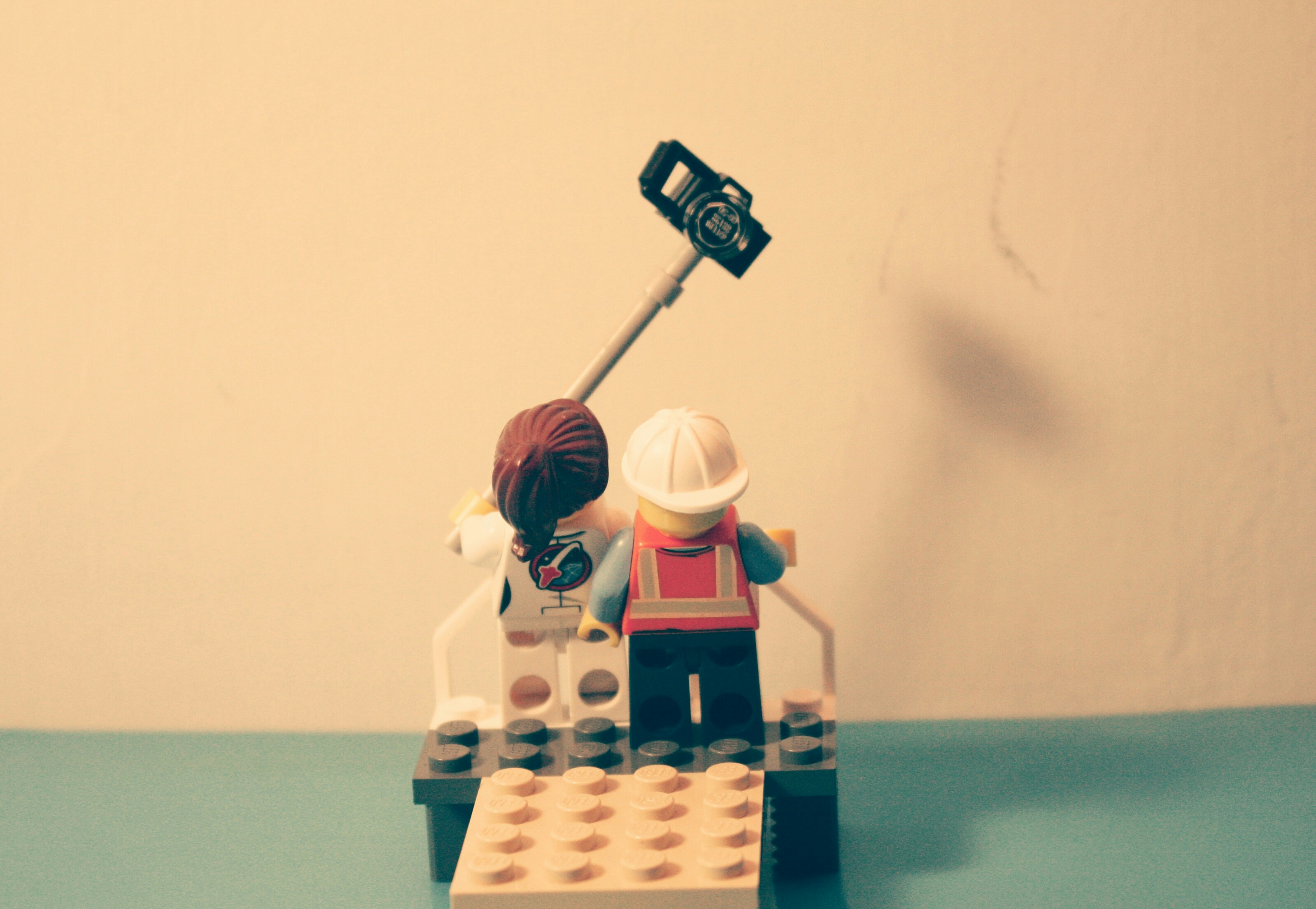 Lego Selfie Stand: Mini Figures Armed with a Sky-High Gimbal