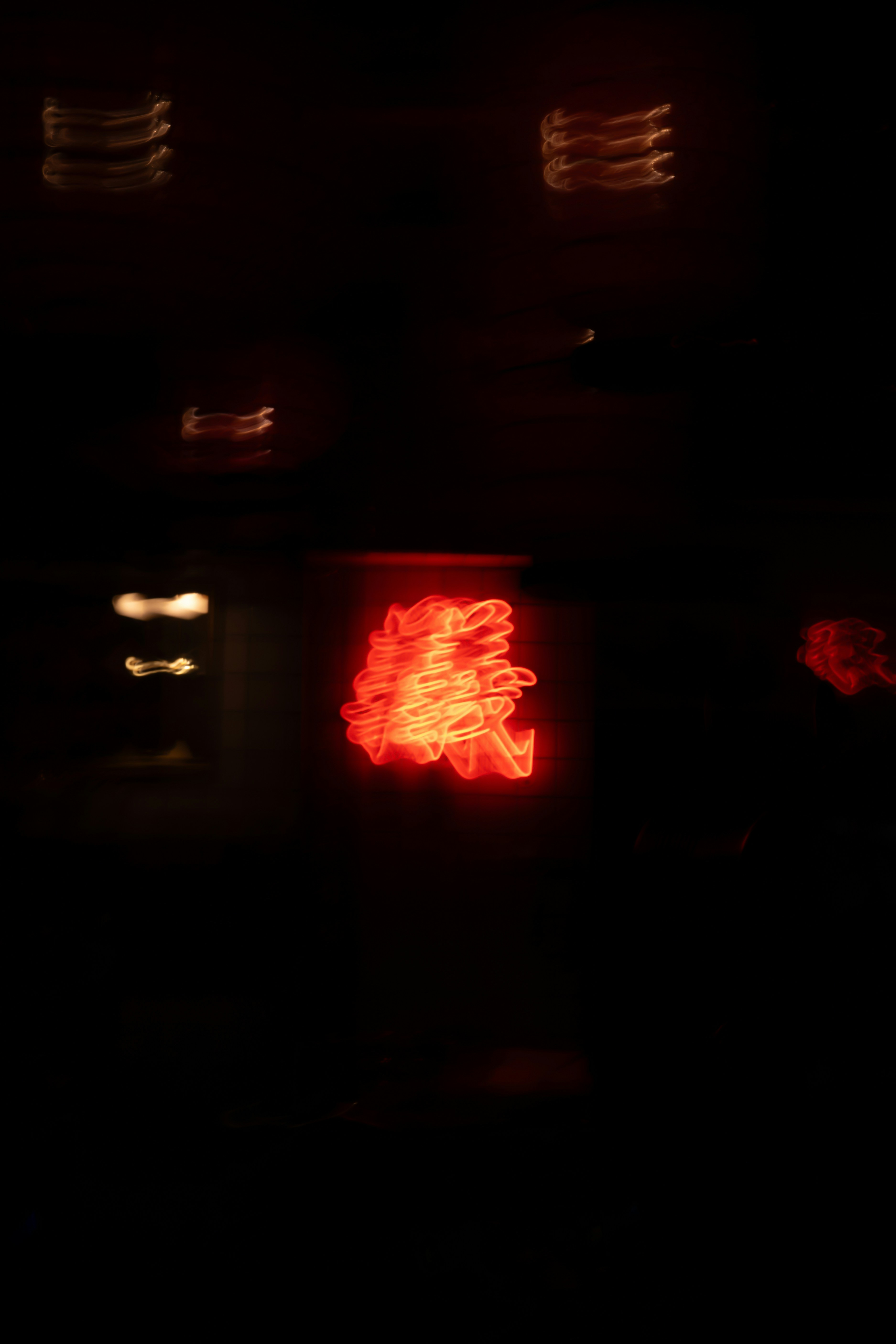 Neon Scribbles in the Dark