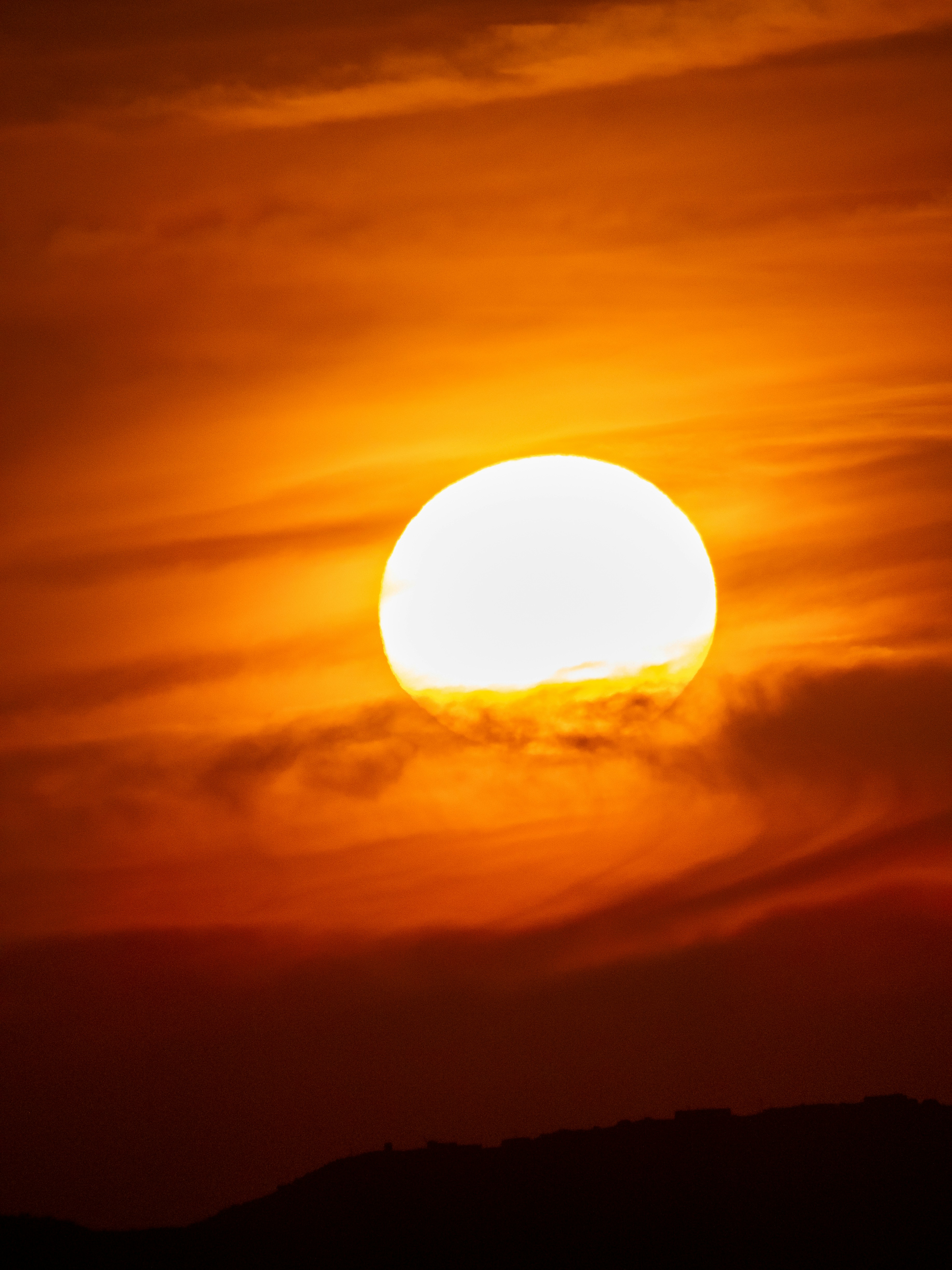 Blazing Sunset Over Silent Horizon