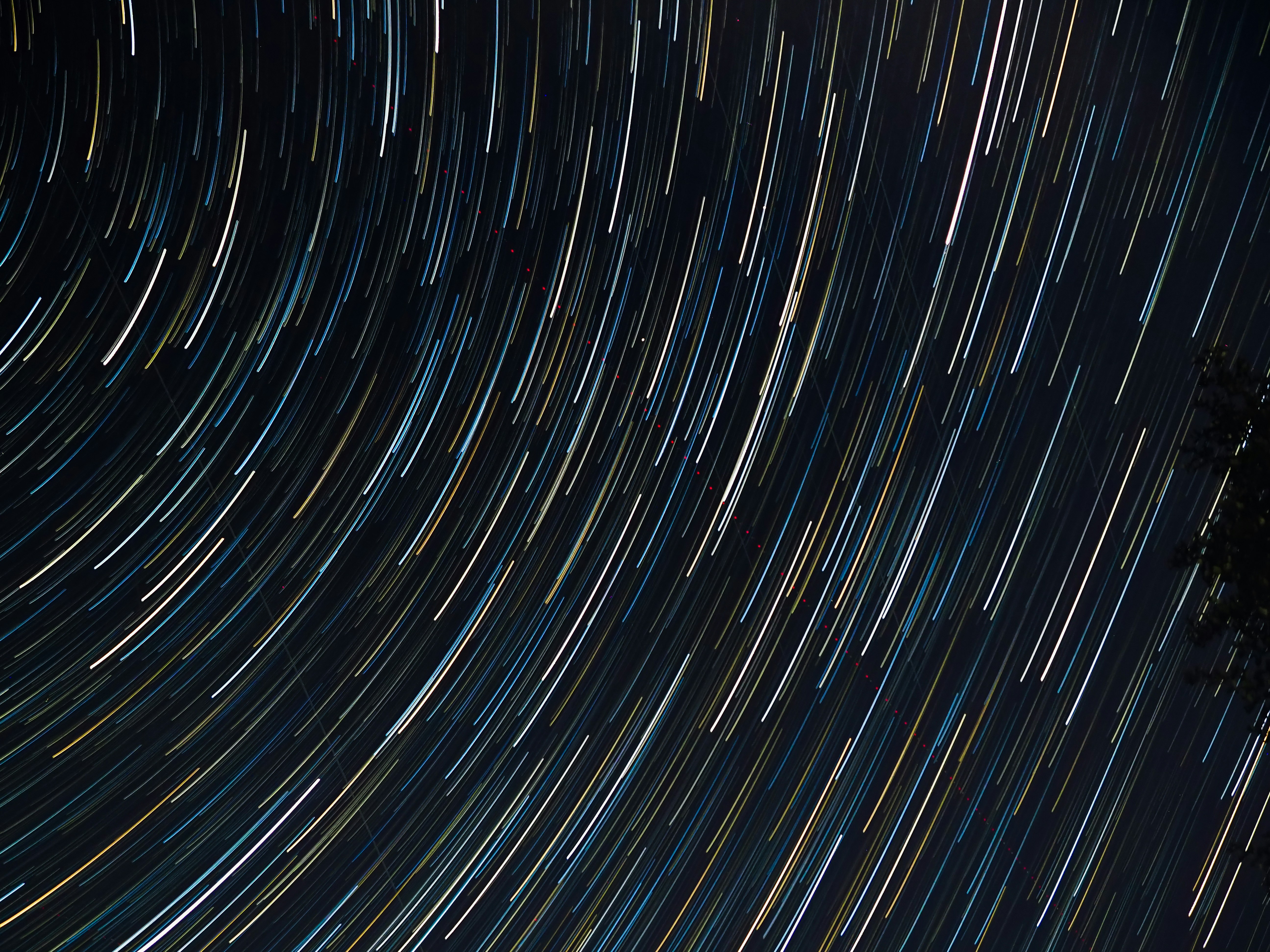 Star trails dans le Morvan