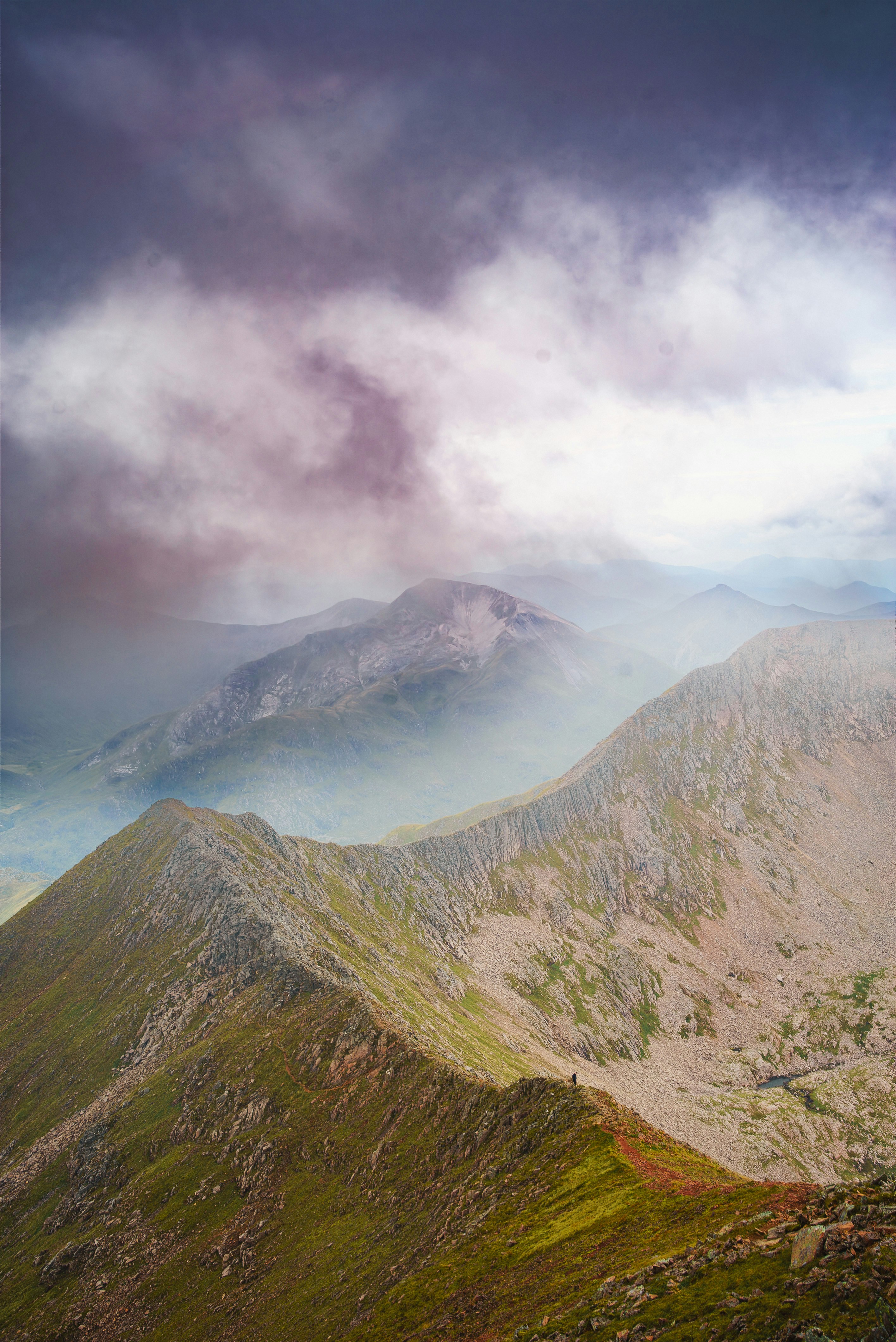 Mist-Kissed Ridge: A Highland Summit Wrapped in Dawn