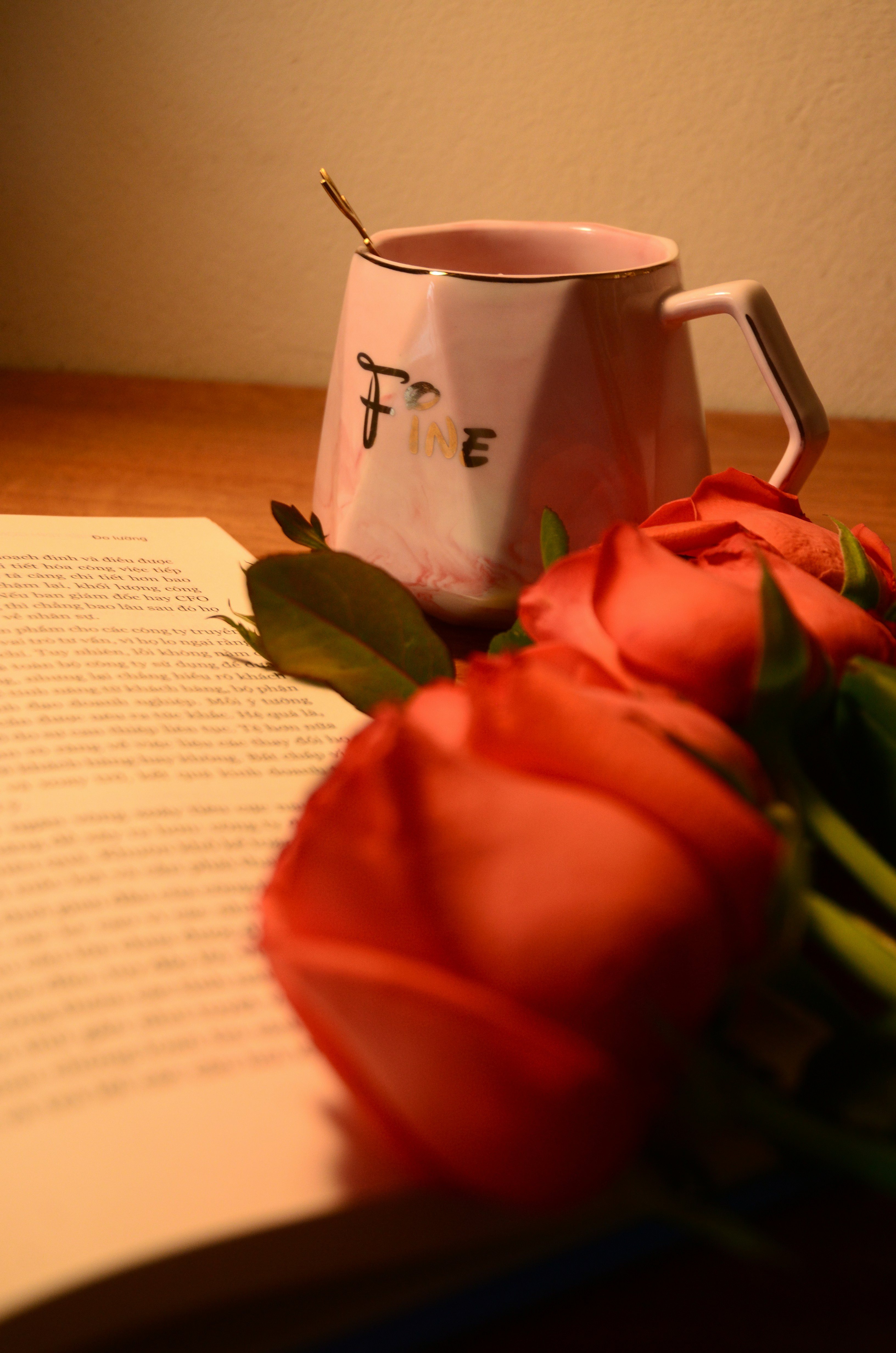 Warm Brew and Blooms: A Quiet Still Life