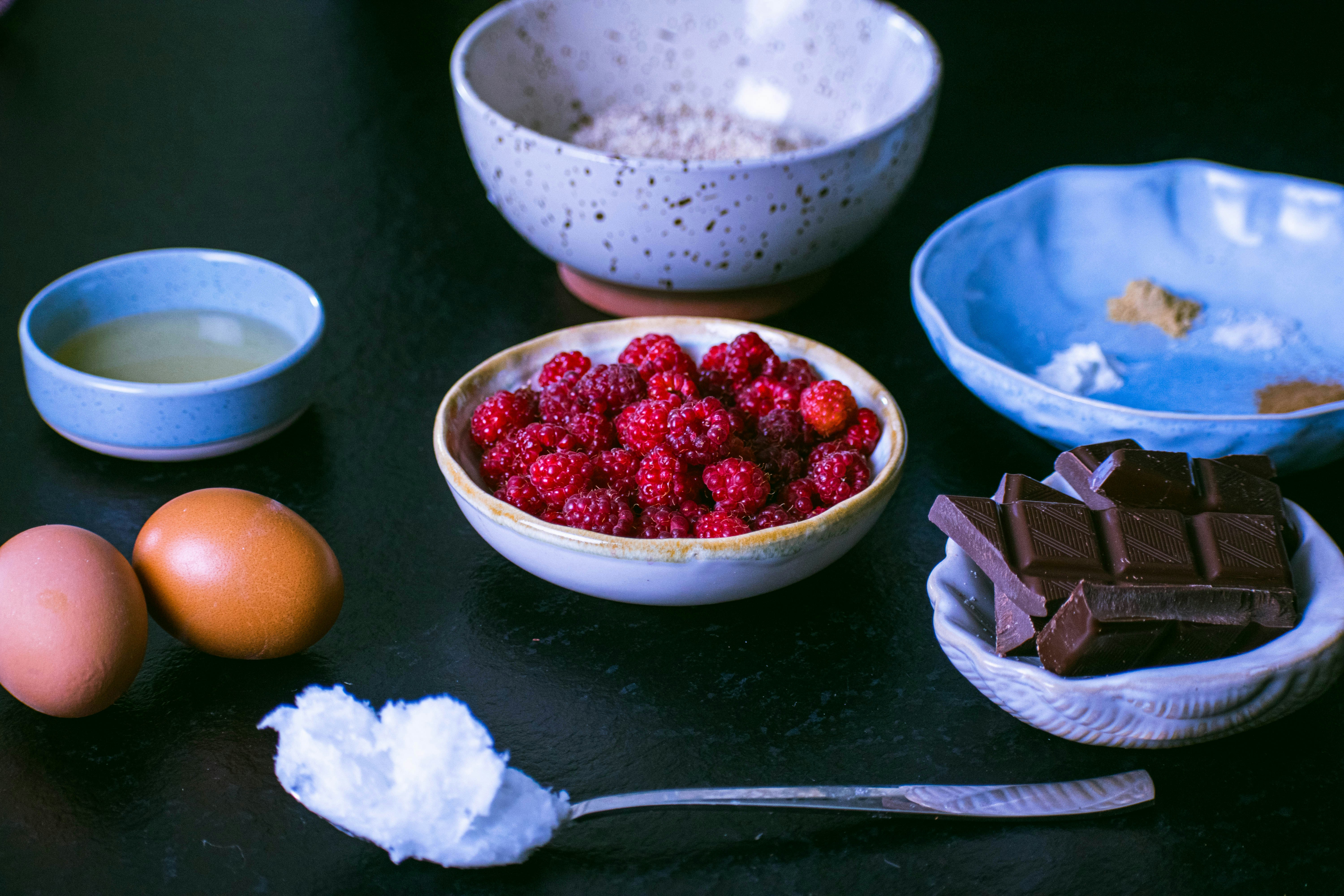 Cherries and Chocolate on a Quiet Kitchen Counter