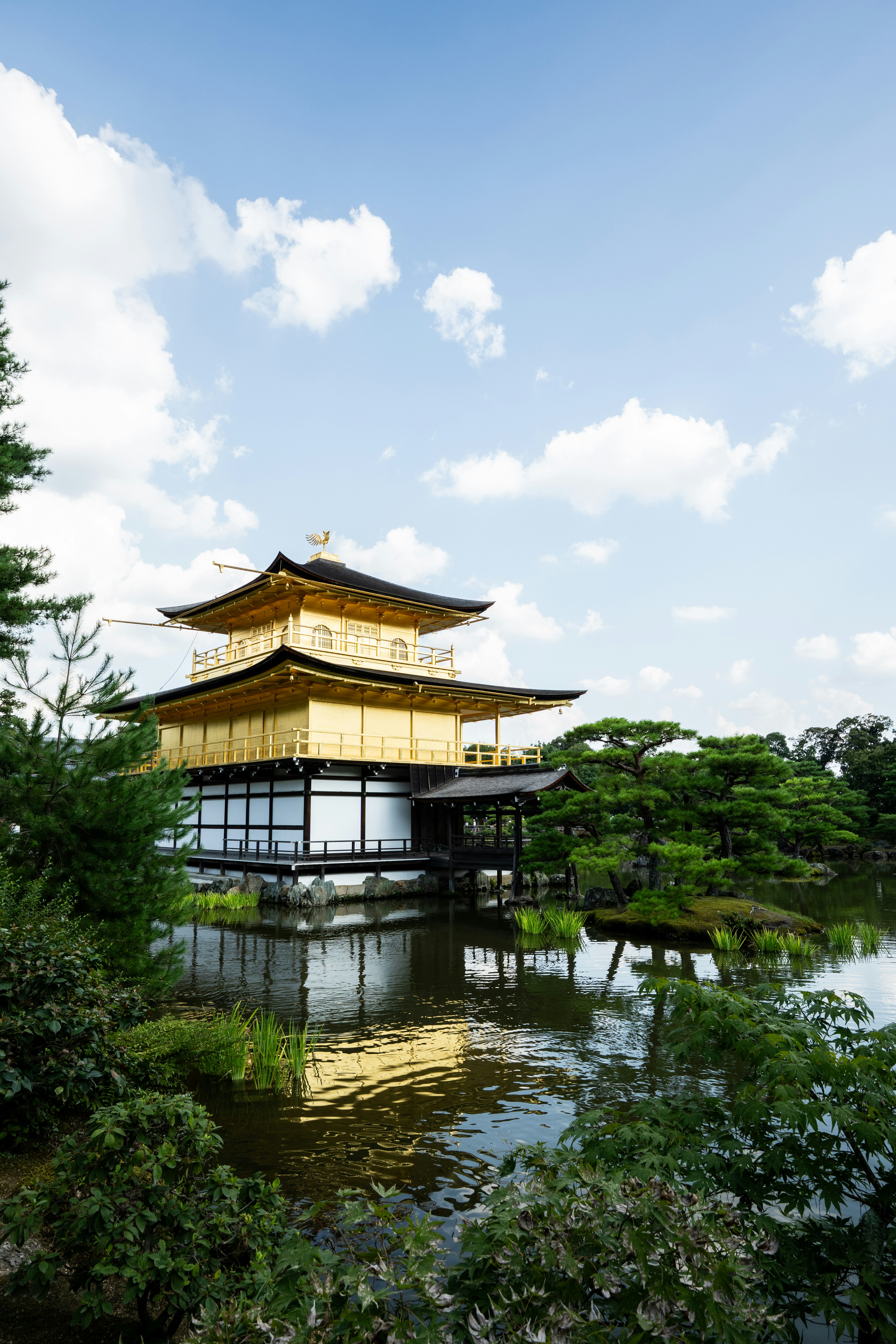Golden Pavilion Reflecting in Still Waters