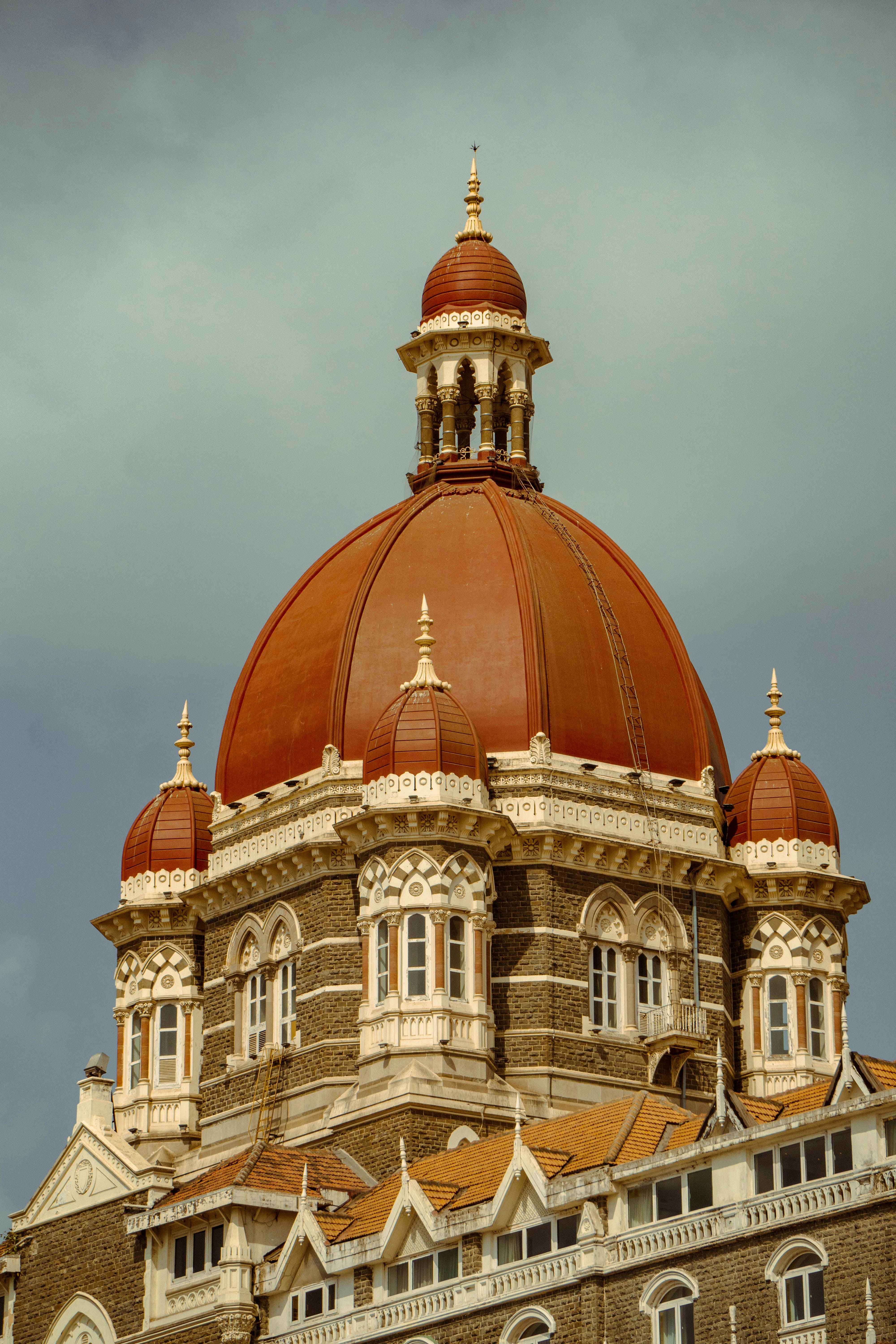 Dome Overlays: A Victorian Cathedral's Red Roof Crown